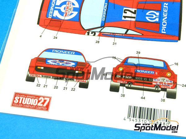 Studio27 DC1028: Marking / livery 1/24 scale - Ferrari 308 GTB Charles ...