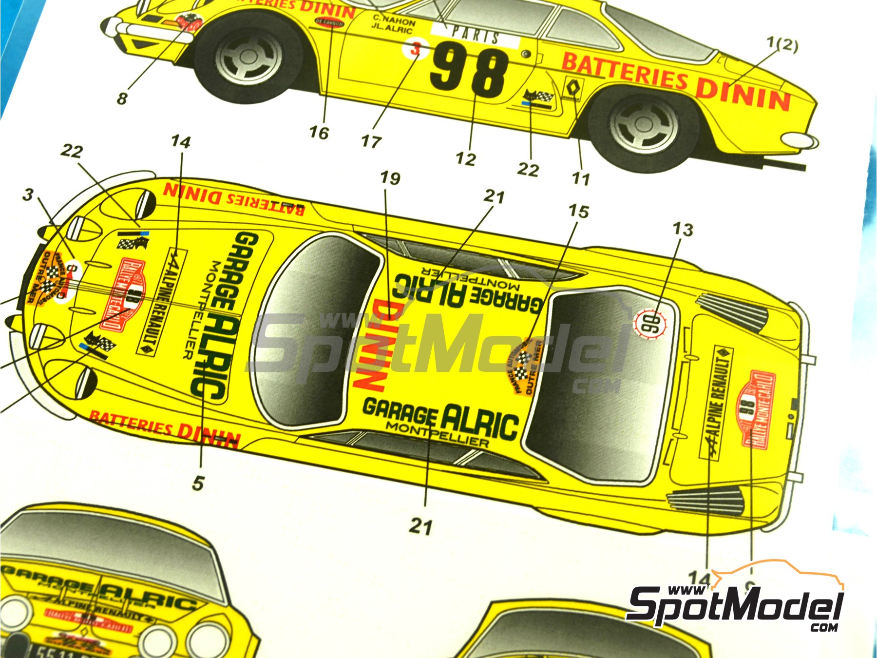 Studio27 DC1031: Marking / livery 1/24 scale - Alpine Renault A110 ...