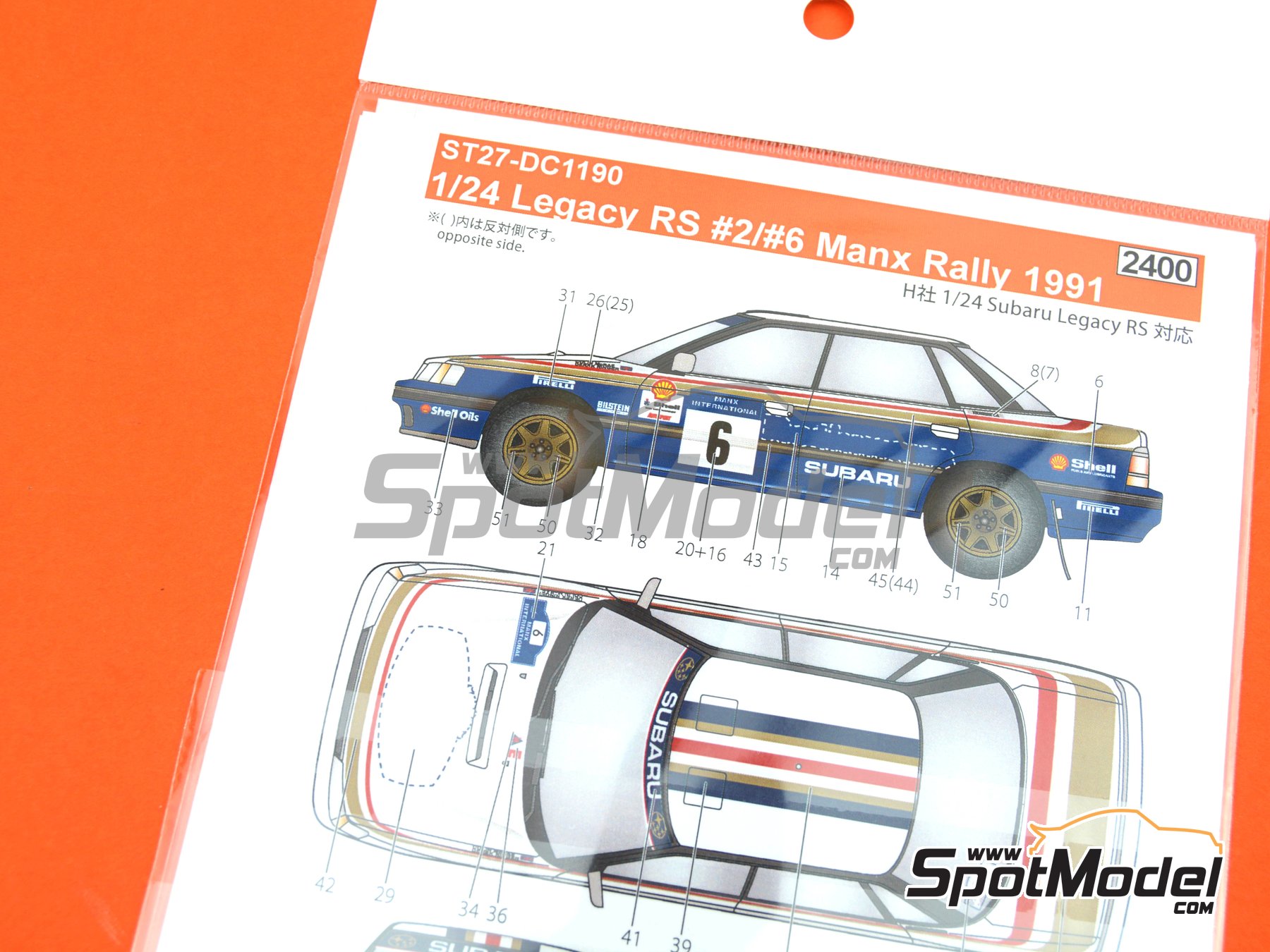 Studio27 DC1190: Marking / livery 1/24 scale - Subaru Legacy RS Group A ...
