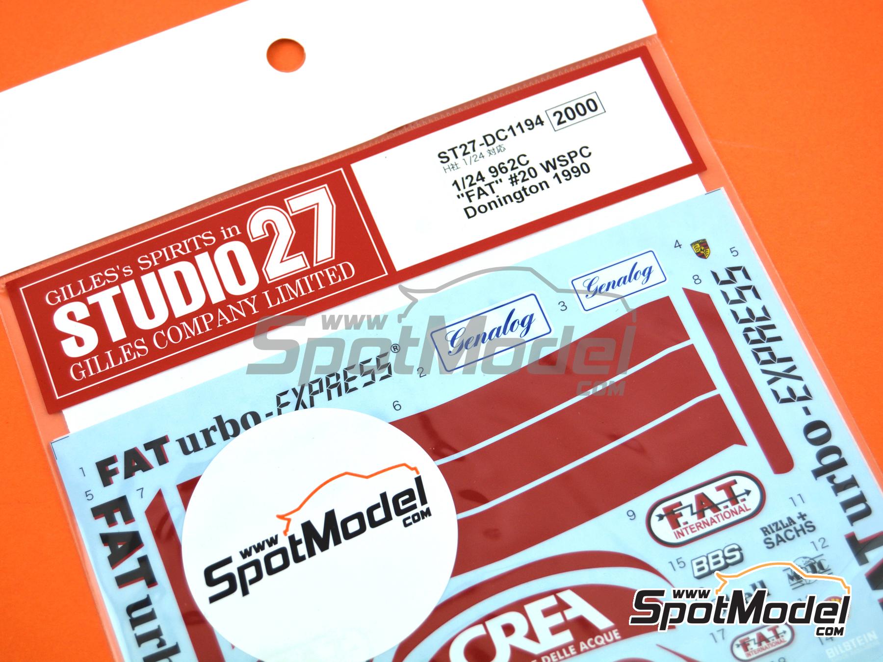 Studio27 DC1194: Marking / livery 1/24 scale - Porsche 962C Davey Team ...