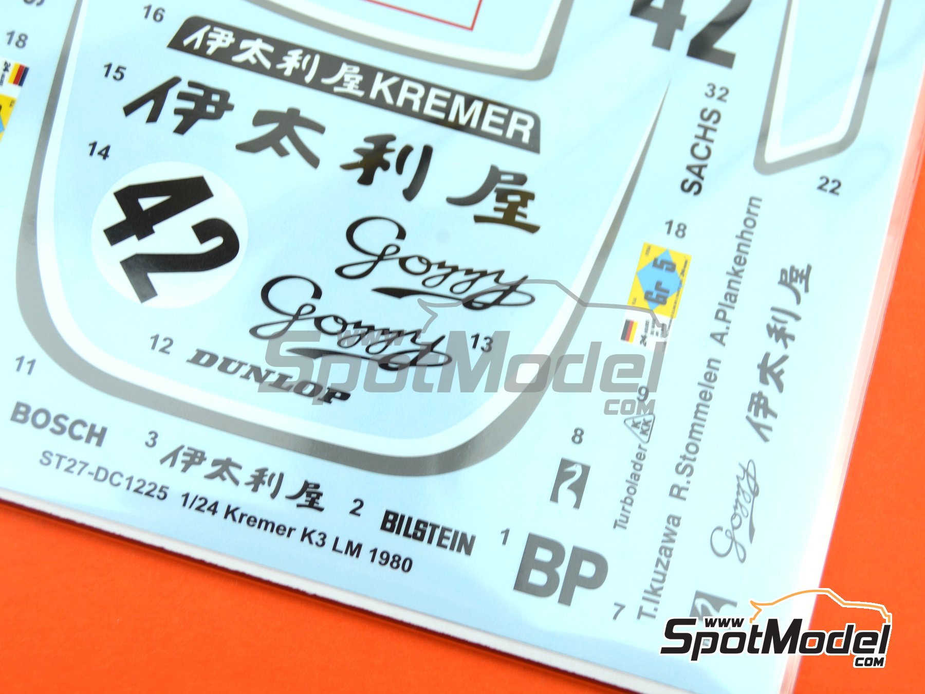 Studio27 DC1225: Marking / livery 1/24 scale - Porsche Kremer 935 K3 ...