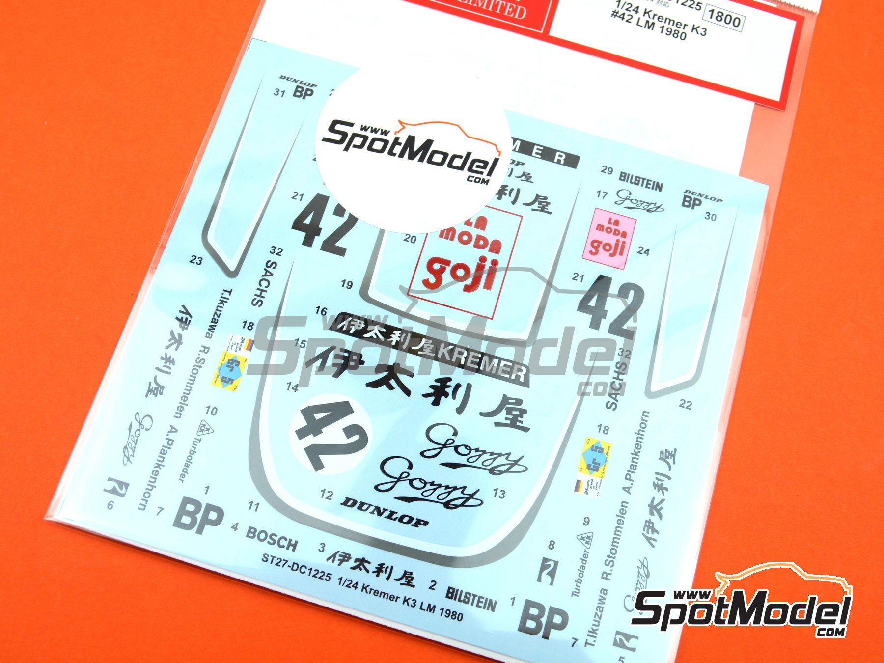 Studio27 DC1225: Marking / livery 1/24 scale - Porsche Kremer 935 K3 ...