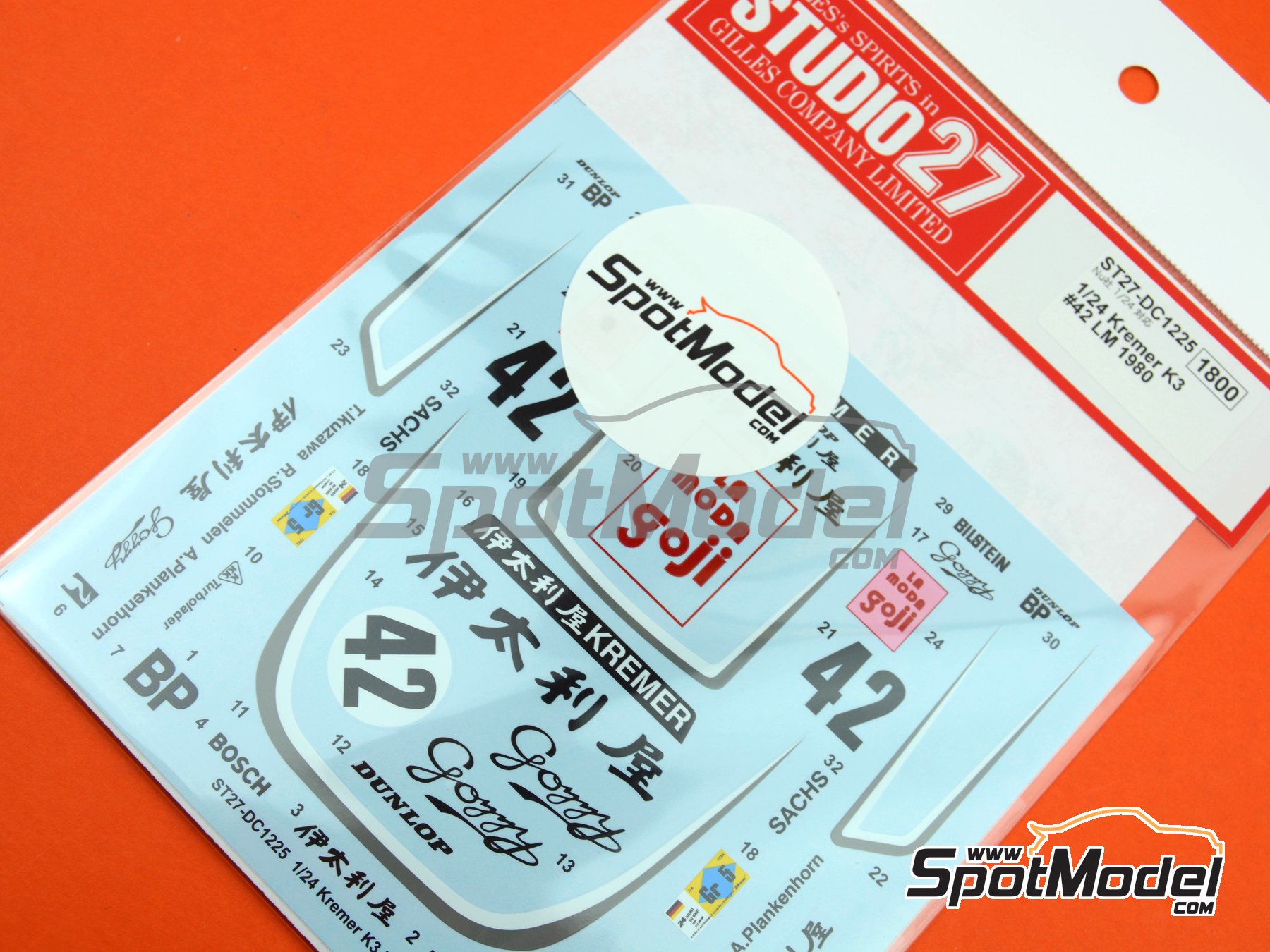 Studio27 DC1225: Marking / livery 1/24 scale - Porsche Kremer 935 K3 ...