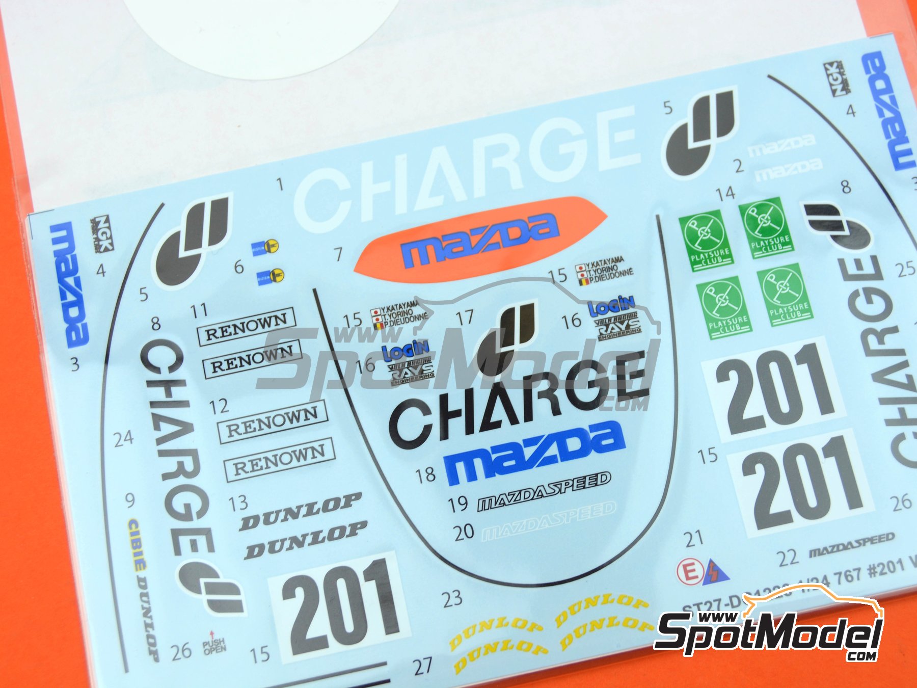 Studio27 DC1228: Marking / livery 1/24 scale - Mazda 767B Mazdaspeed ...