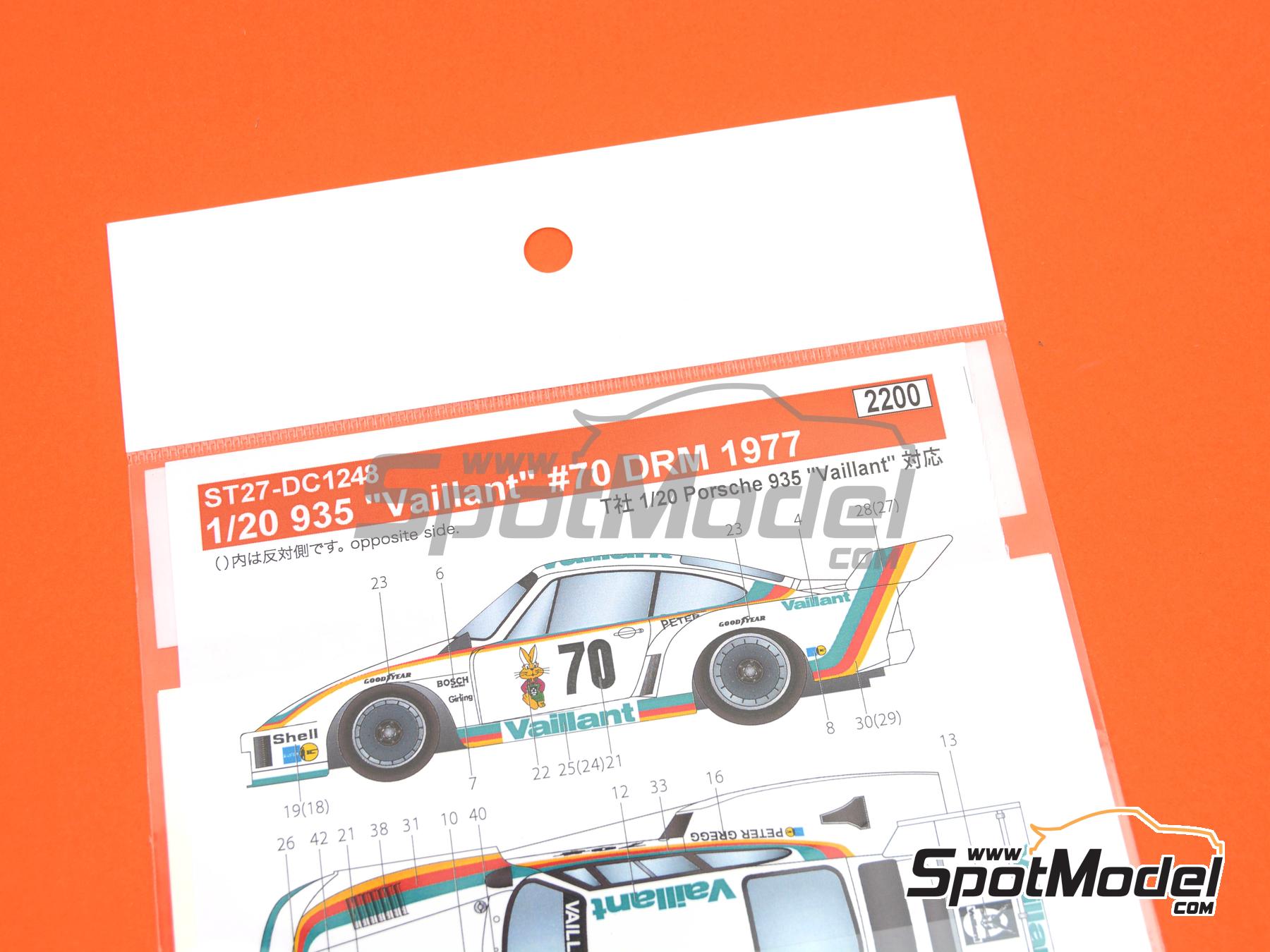 Studio27 DC1248: Marking / livery 1/20 scale - Porsche 935 K2 Kremer ...