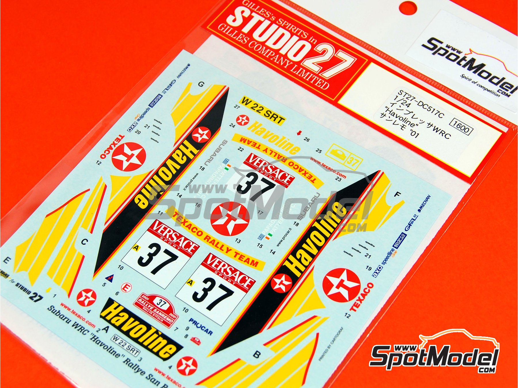 Studio27 DC517C: Marking / livery 1/24 scale - Subaru Impreza WRC ...