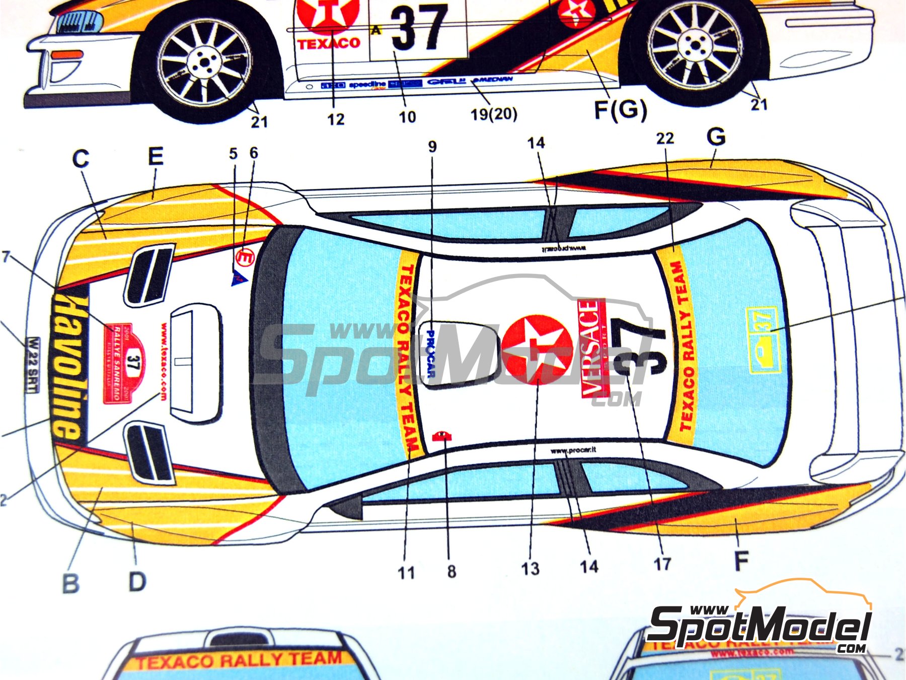 Studio27 DC517C: Marking / livery 1/24 scale - Subaru Impreza WRC ...