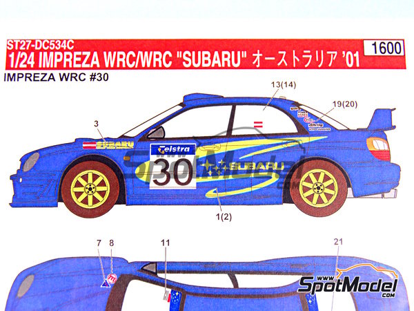 Popular shop is the lowest price challenge Decals 1 32 subaru impreza ...