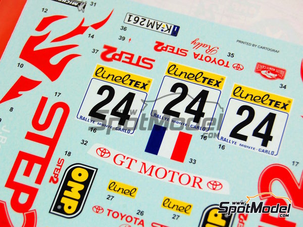 Studio27 DC554C: Marking / livery 1/24 scale - Toyota Corolla WRC ...