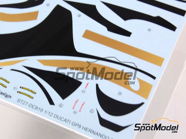 Studio27 DC819: Marking / livery 1/12 scale - Ducati Desmosedici GP9 ...