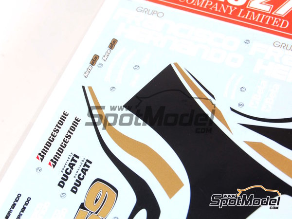 Studio27 DC819: Marking / livery 1/12 scale - Ducati Desmosedici GP9 ...