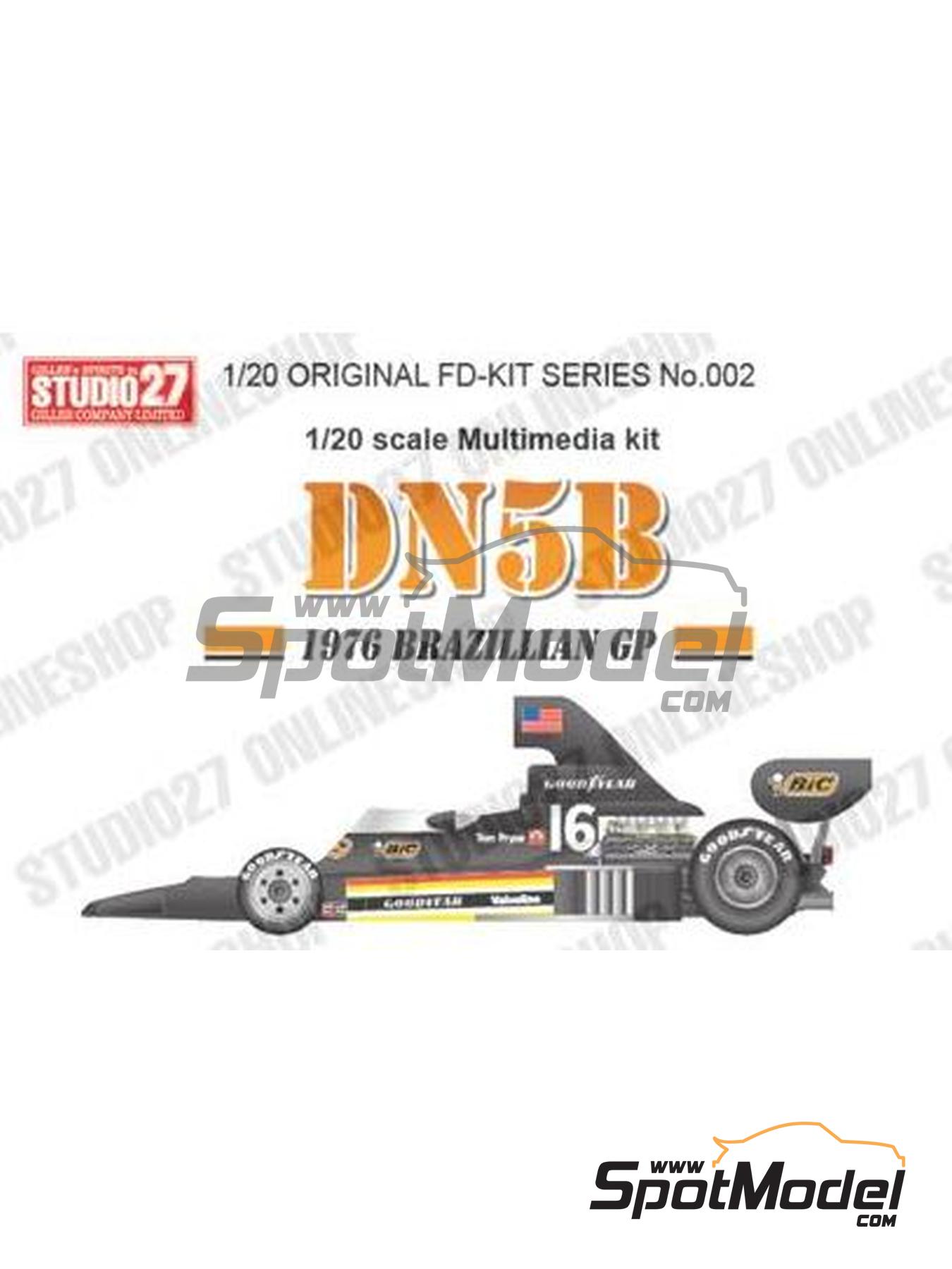 Studio27 FD20002: Car scale model kit 1/20 scale - Shadow Ford DN5B ...