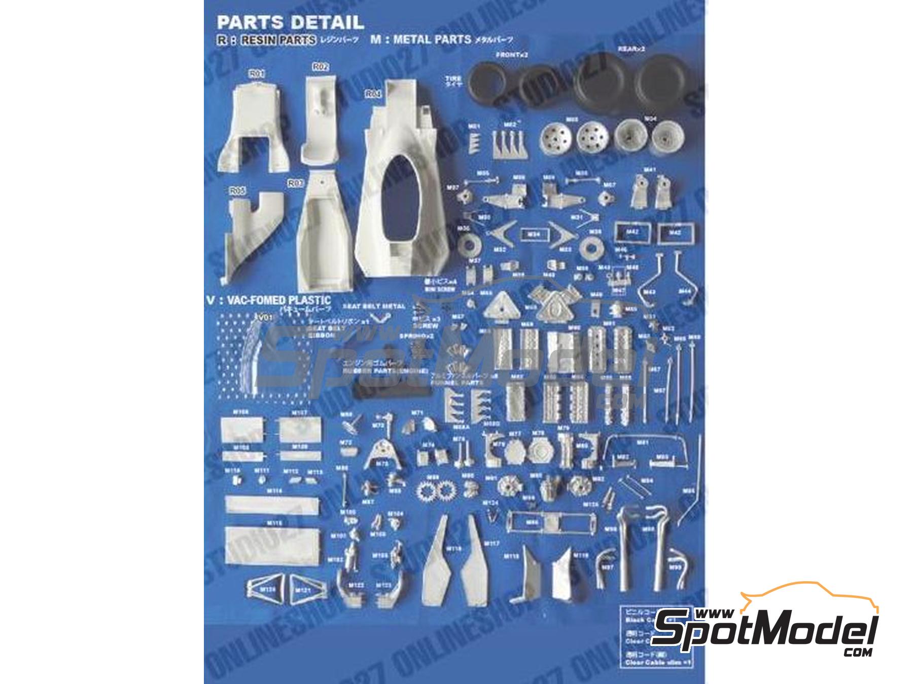 Studio27 FD20002: Car scale model kit 1/20 scale - Shadow Ford DN5B ...