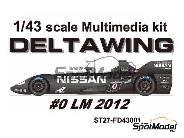 Studio27 FD43001: Car scale model kit 1/43 scale - Nissan DeltaWing ...