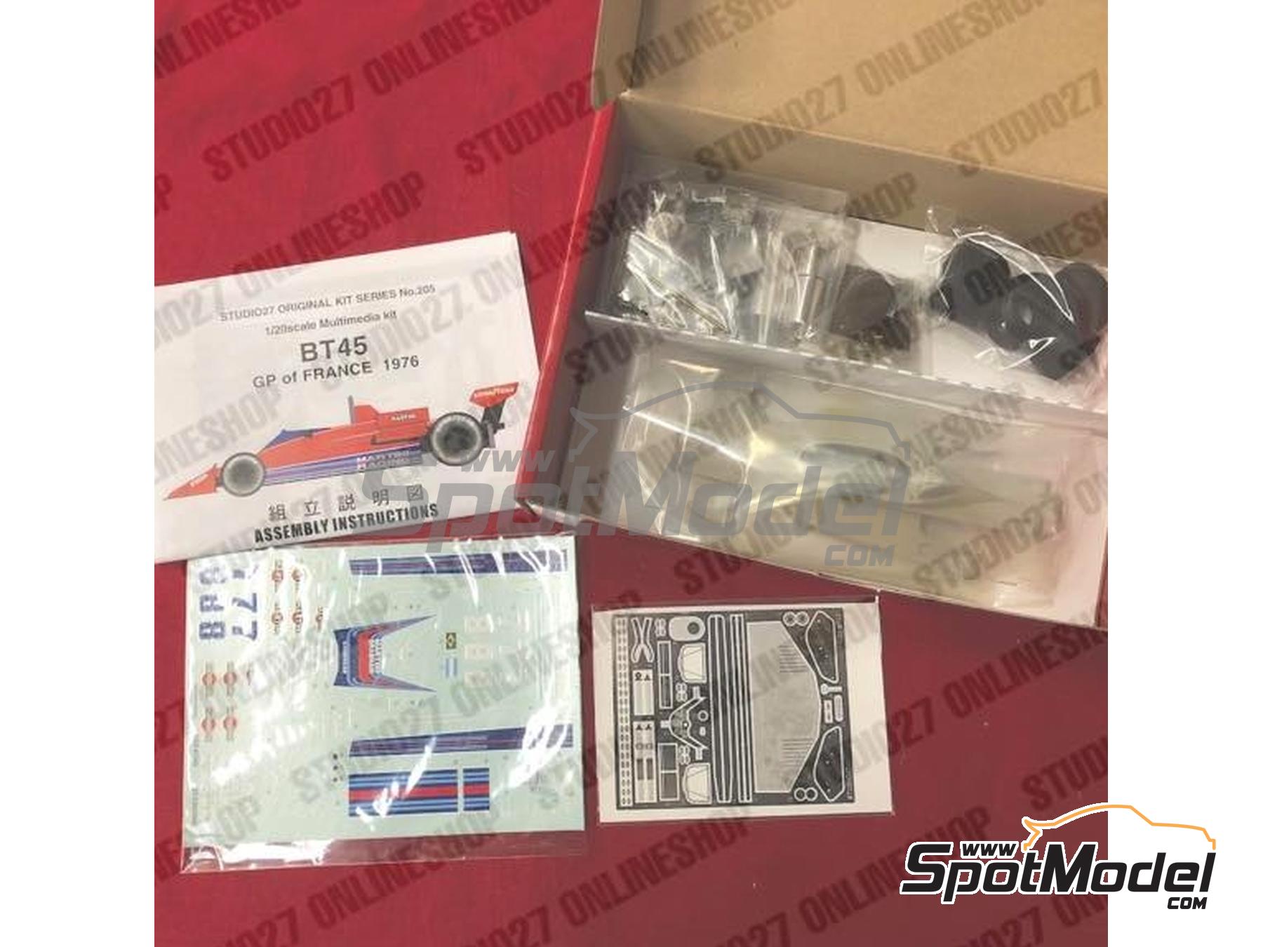 Studio27 FK20205: Car scale model kit 1/20 scale - Brabham Alfa Romeo ...