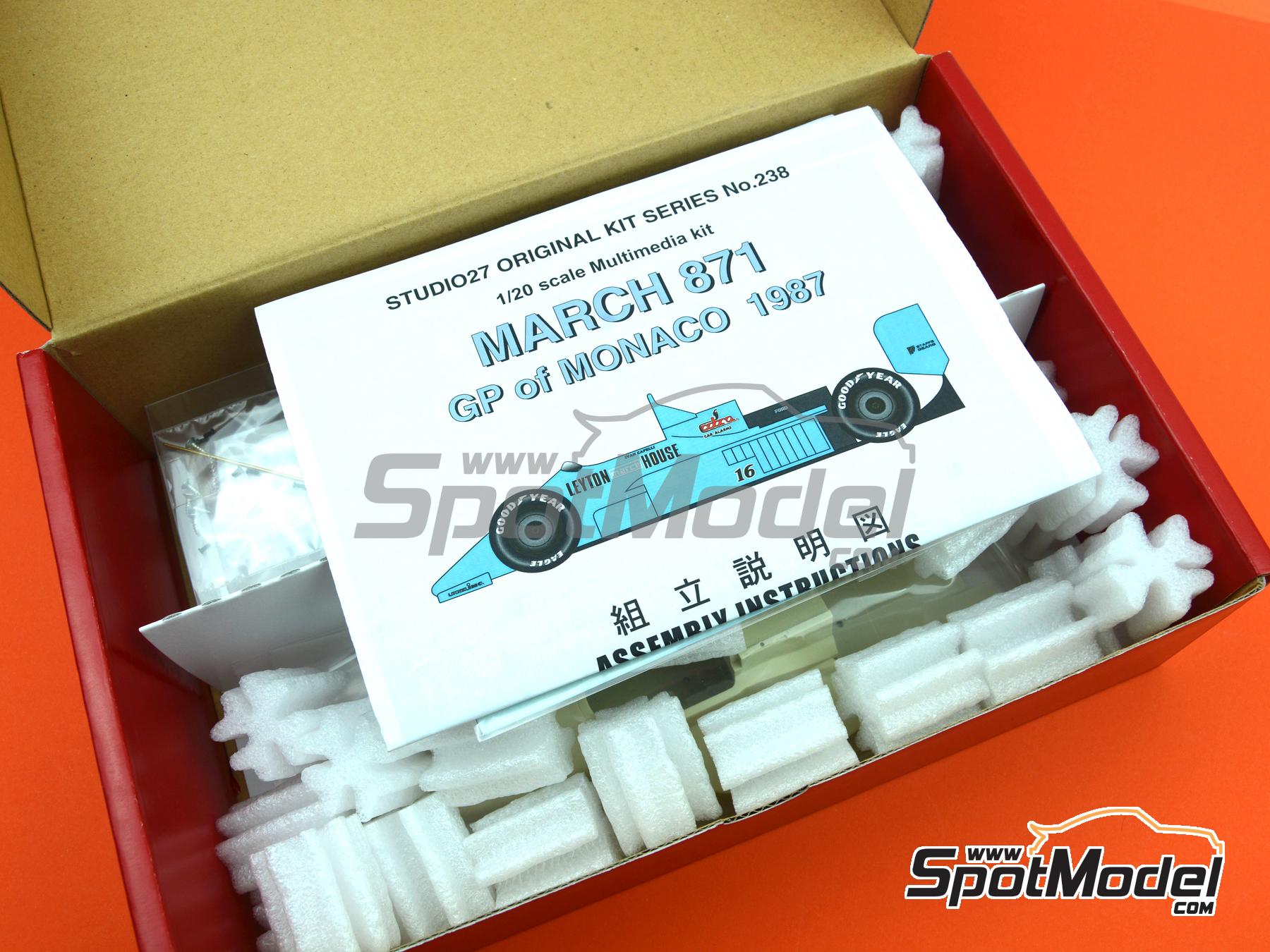 Studio27 FK20238: Car scale model kit 1/20 scale - Leyton House March ...