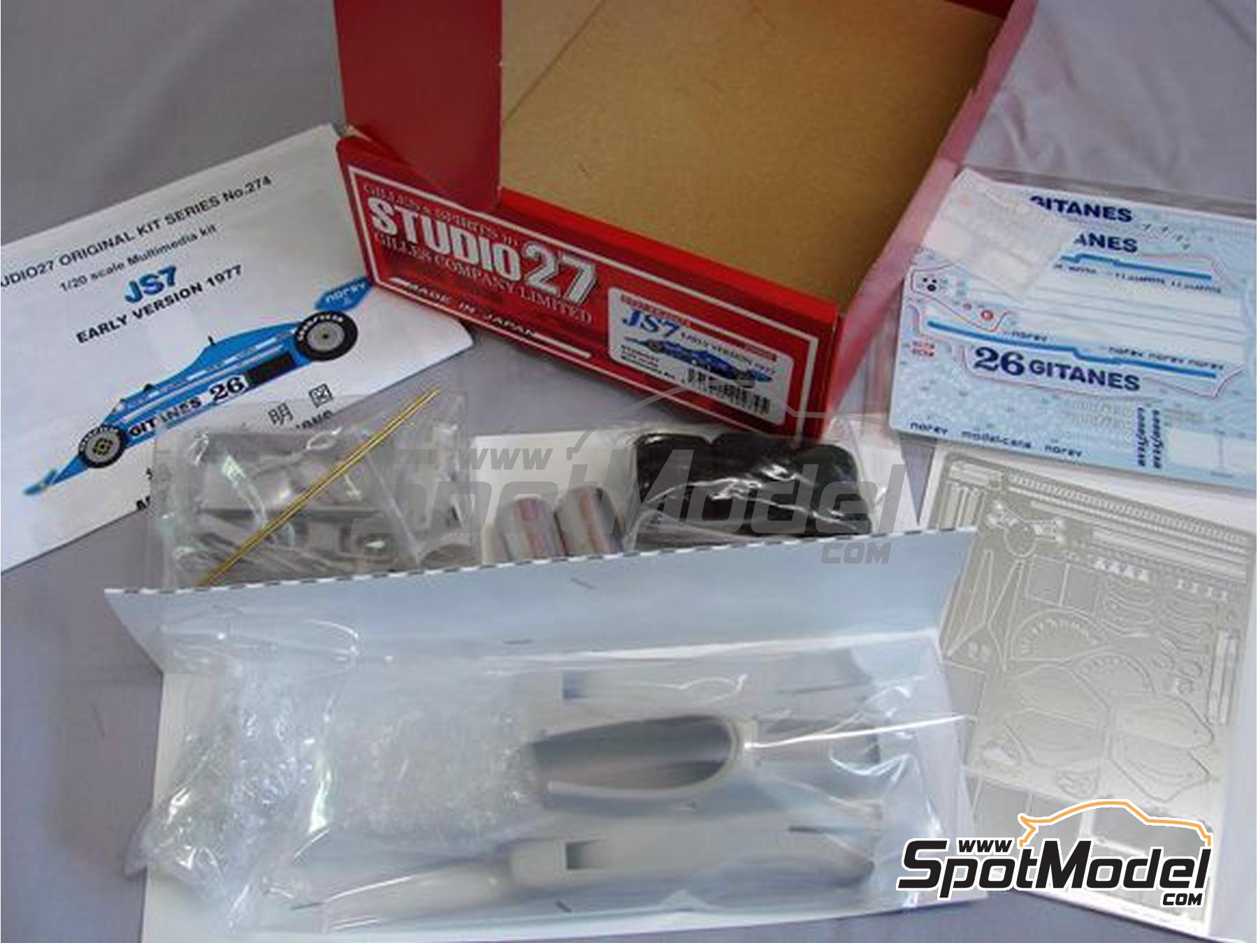 Studio27 FK20274: Car scale model kit 1/20 scale - Ligier JS7 - Early ...