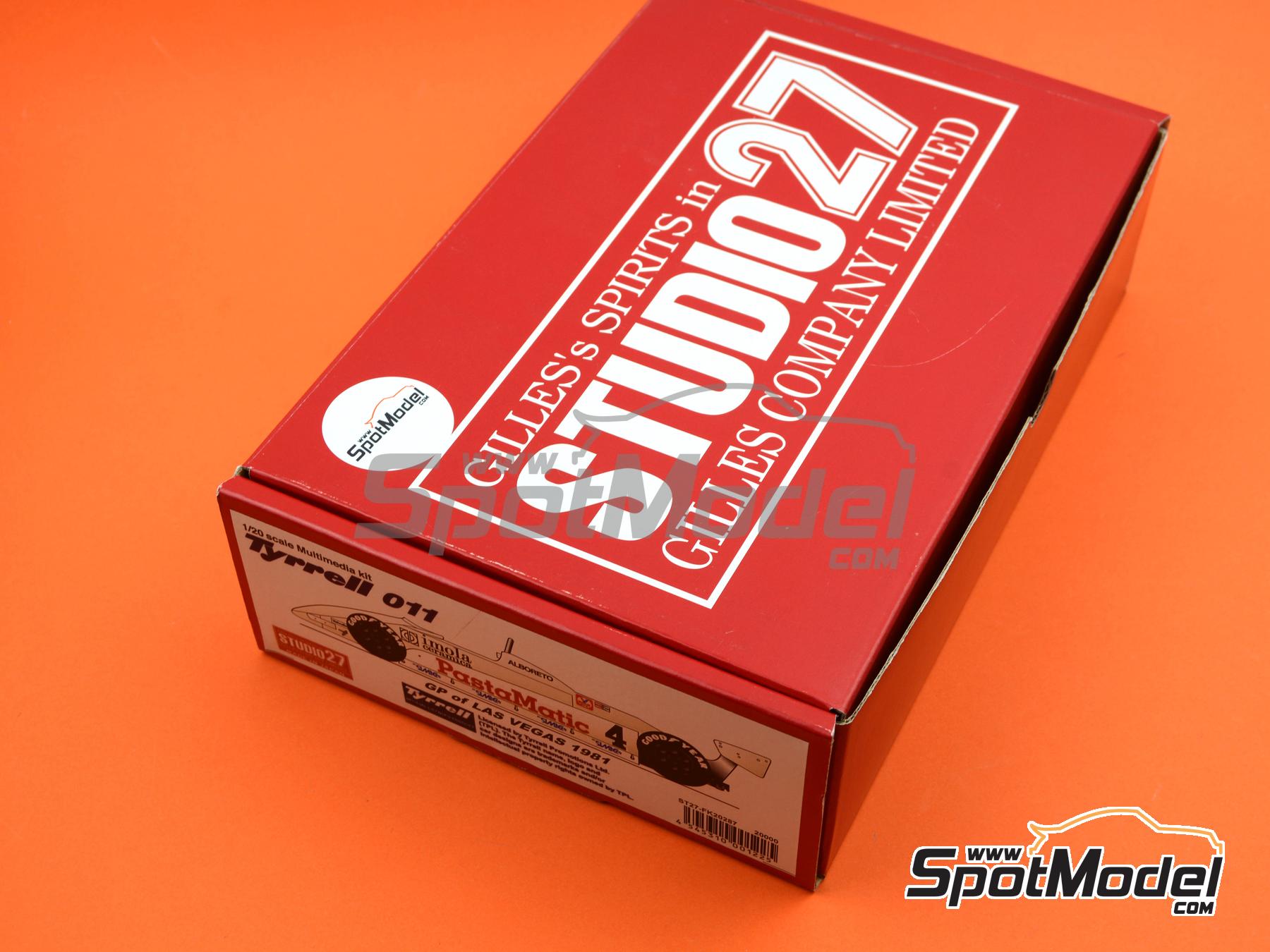 Studio27 FK20287: Car scale model kit 1/20 scale - Tyrrell Ford 011 ...