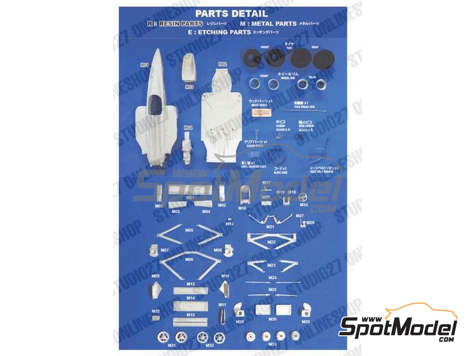 Studio27 FK20331: Car scale model kit 1/20 scale - Brabham Judd BT58 ...