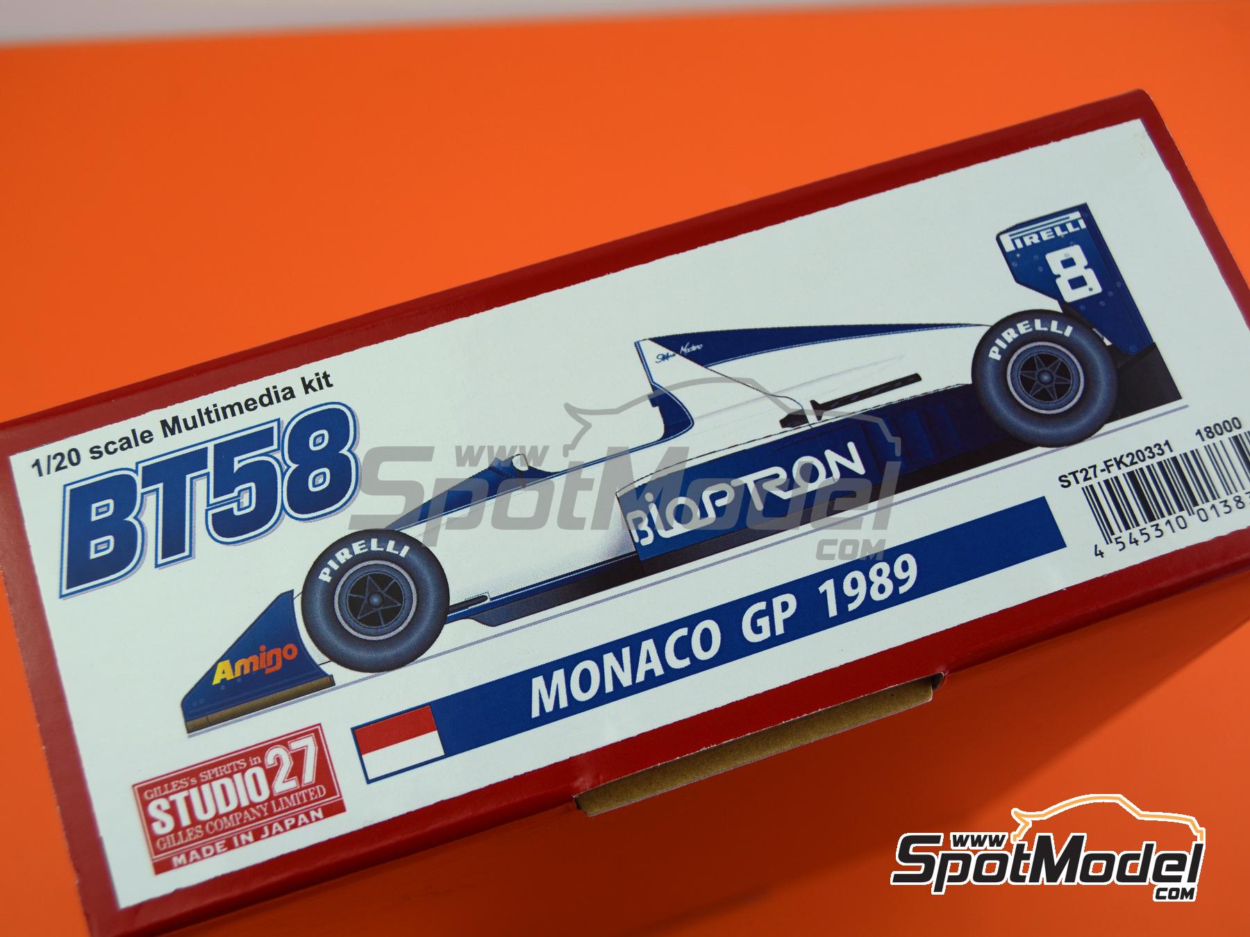 Studio27 FK20331: Car scale model kit 1/20 scale - Brabham Judd BT58 ...