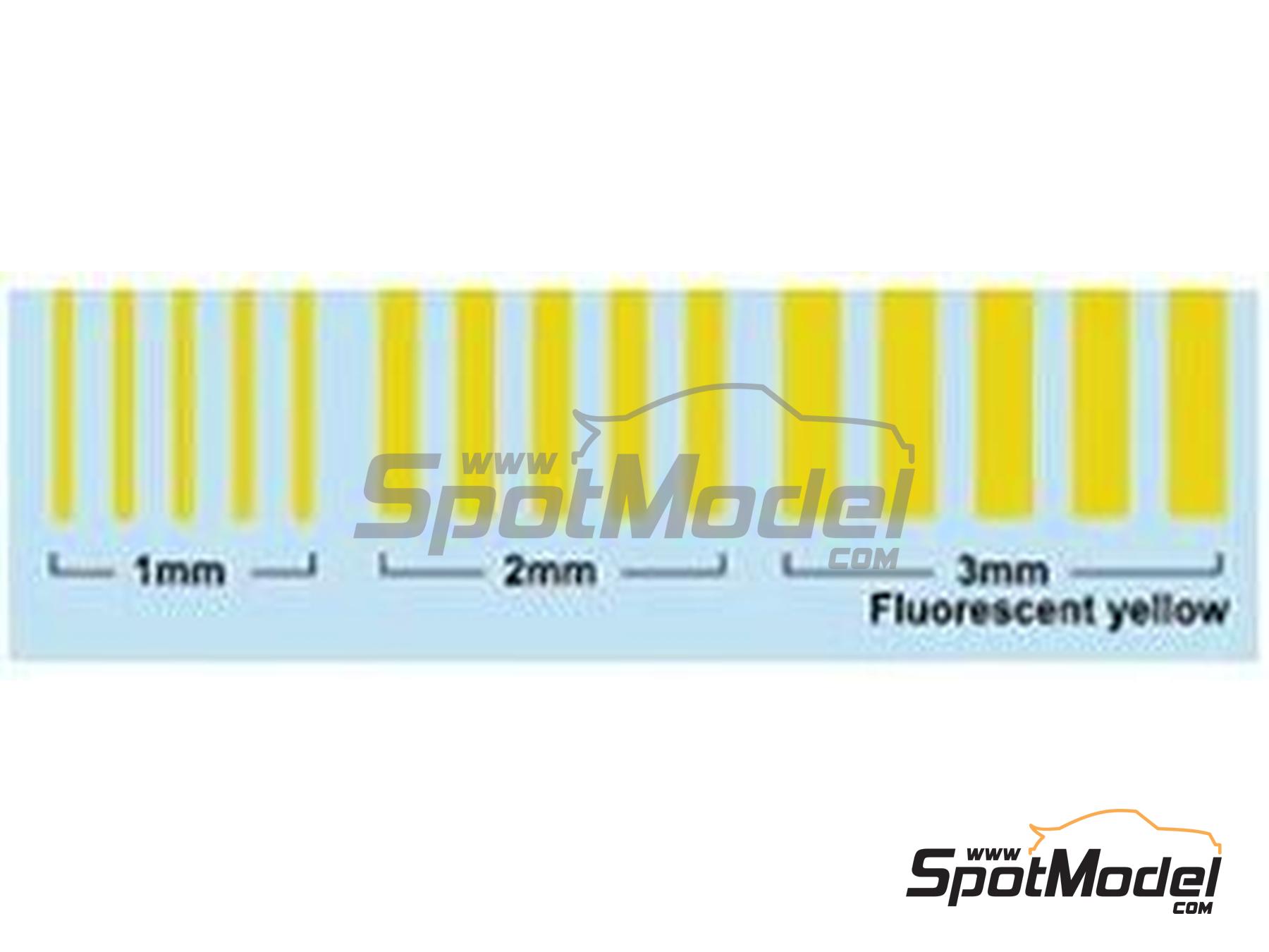 Studio27 FP0054: Decals - Fluorescent yellow lines 1mm, 2mm and 3mm ...