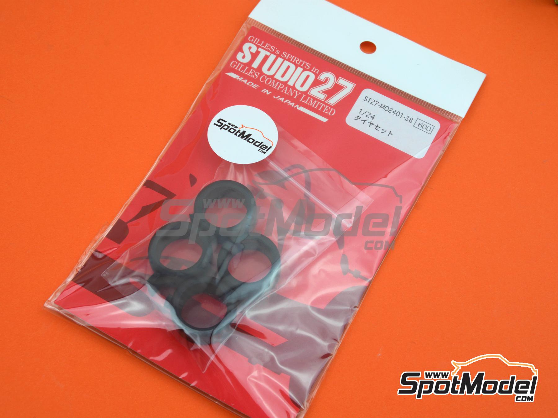 Studio27 MO2401-38: Tyre set 1/24 scale - Slick tyres - 4 units (ref ...