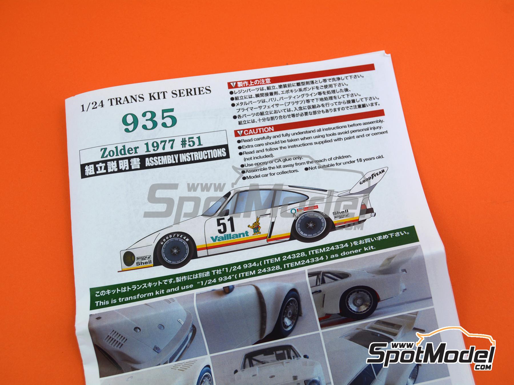 Studio27 TK2479: Marking / livery 1/24 scale - Porsche 935 Kremer Team ...