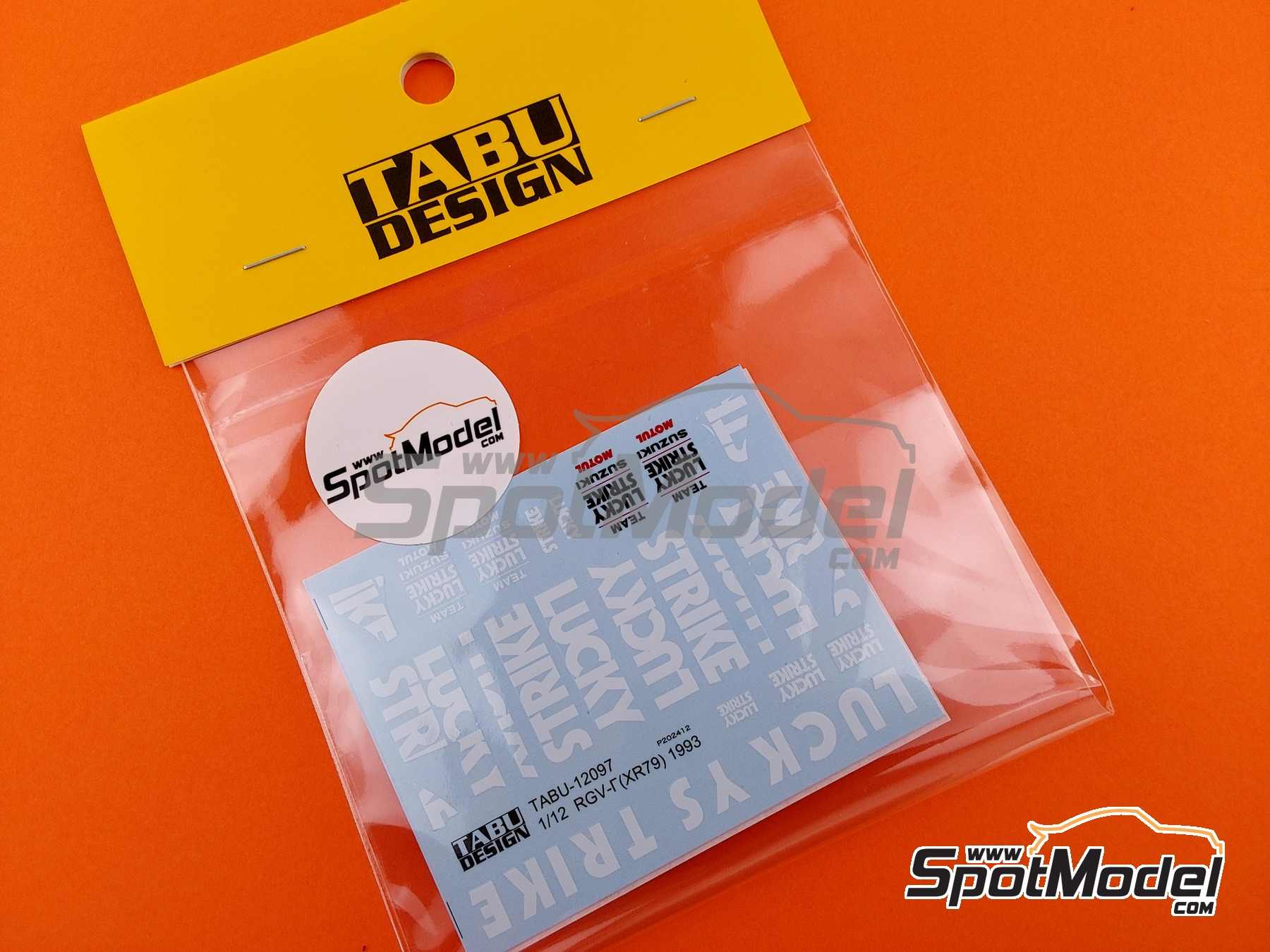 Tabu Design TABU12097: Decals 1/12 scale - Suzuki RGV500 sponsored by ...