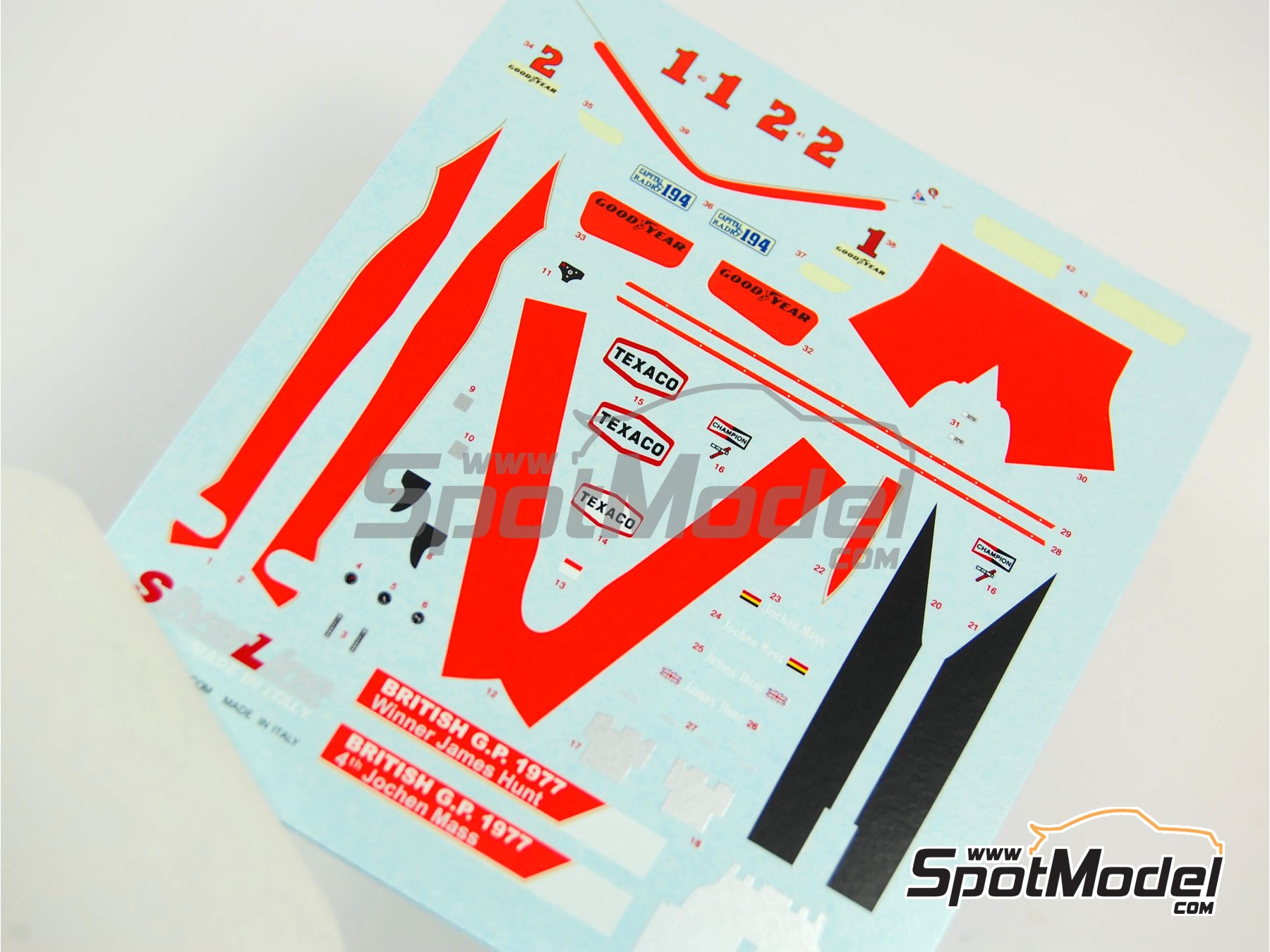 Tameo Kits DK-SLK054: Marking / livery 1/43 scale - McLaren M26 McLaren ...