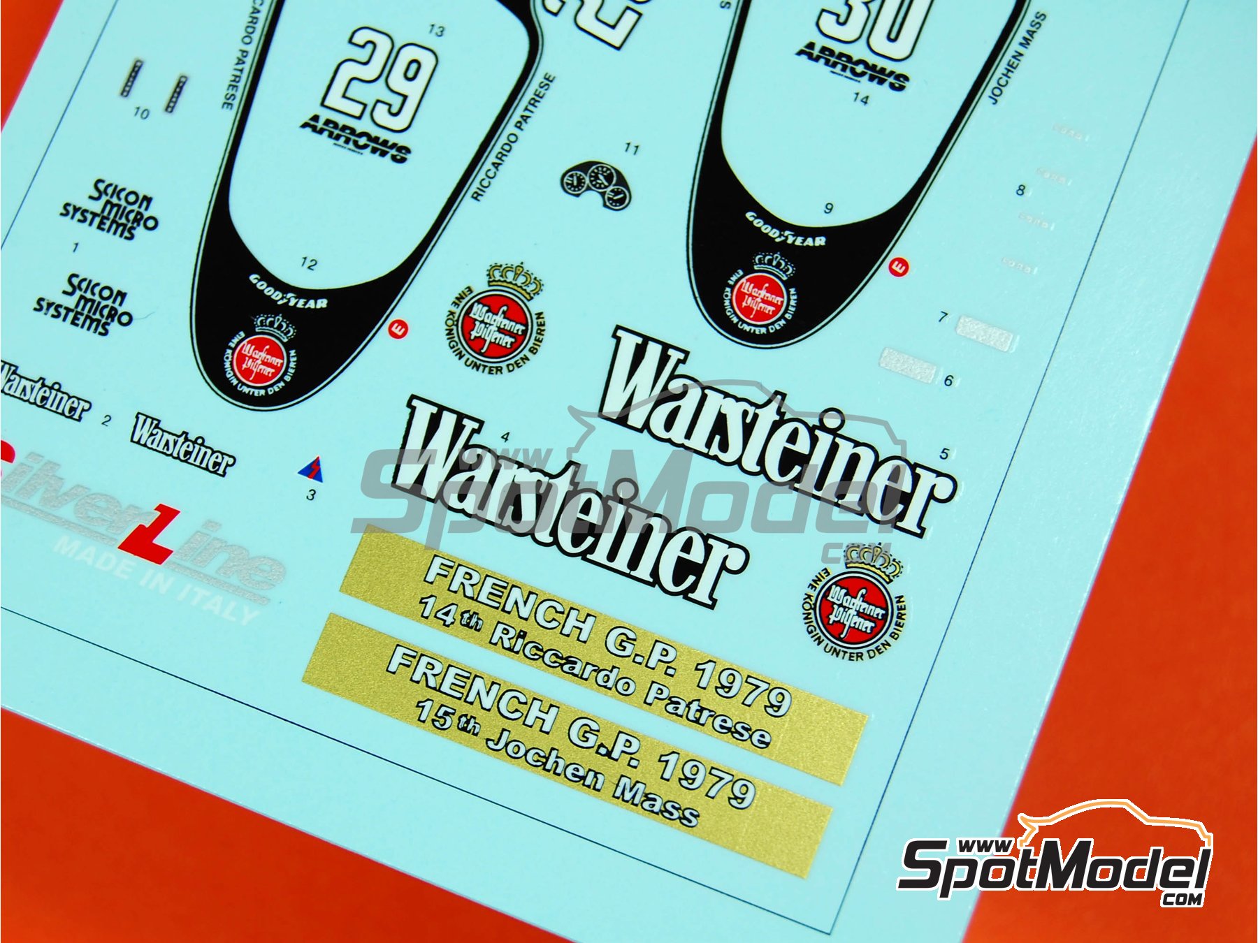 Tameo Kits DK-SLK072: Marking / livery 1/43 scale - Arrows Ford A2 ...