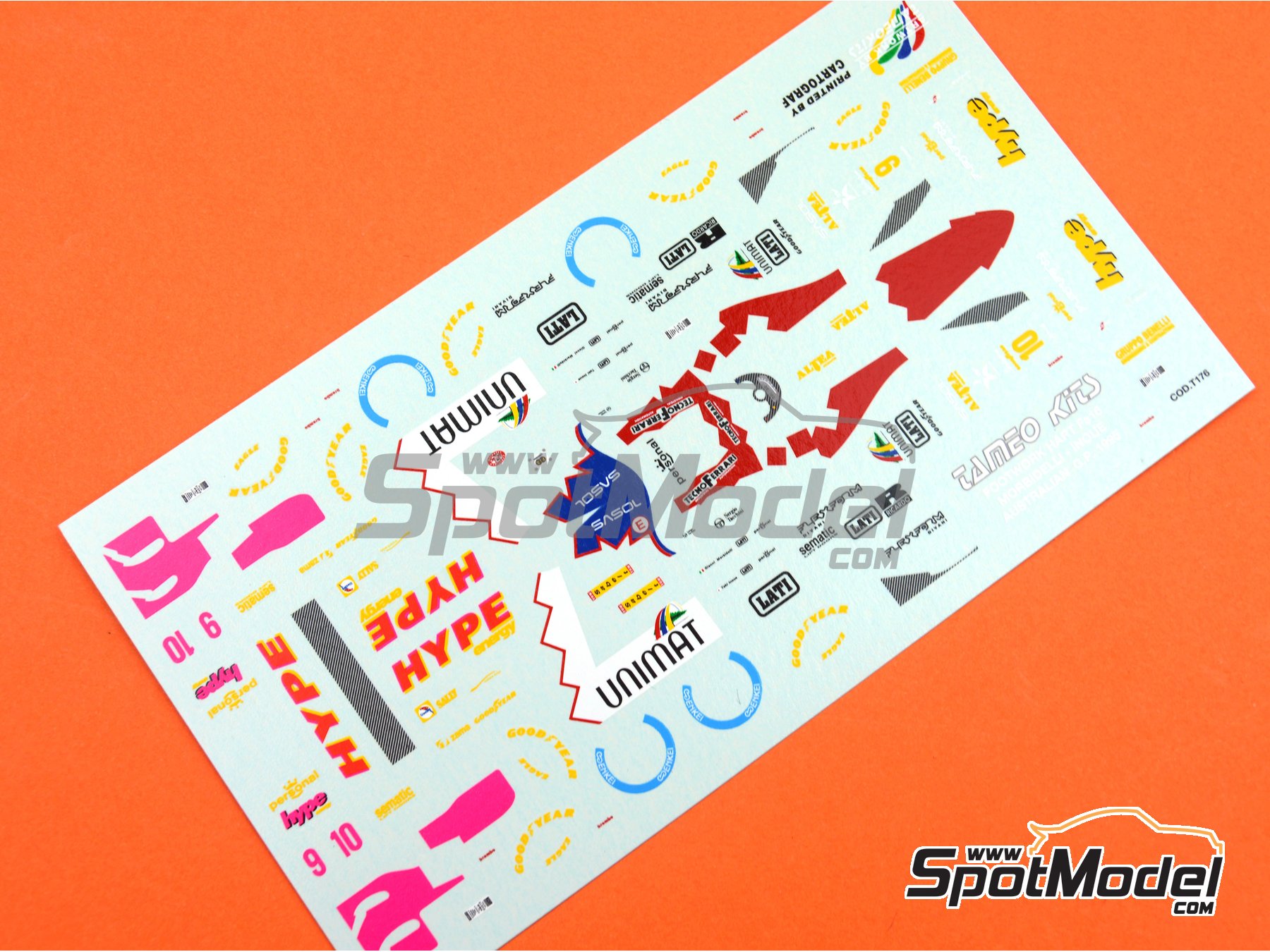 Tameo Kits DK205: Marking / livery 1/43 scale - Footwork Hart Fa16 ...