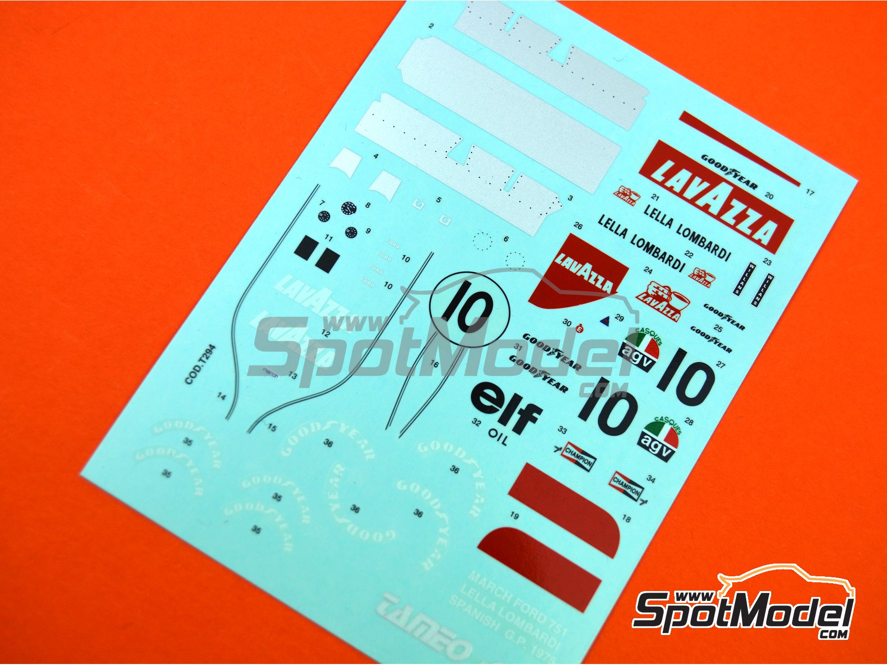 Tameo Kits DK314: Marking / livery 1/43 scale - March Ford 751 ...