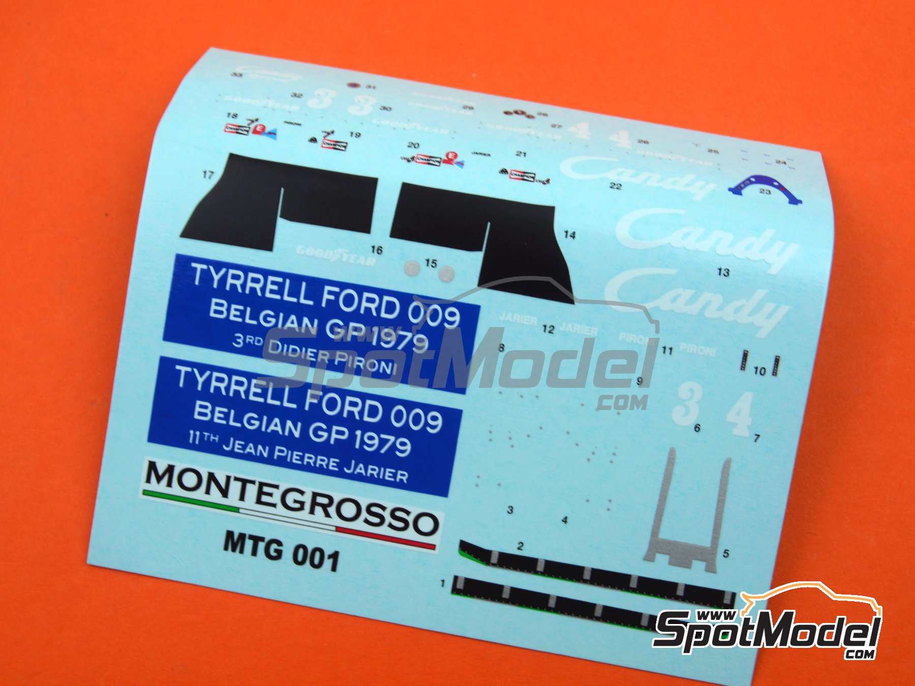 Tameo Kits MTG001: Car scale model kit 1/43 scale - Tyrrell Ford 009 ...