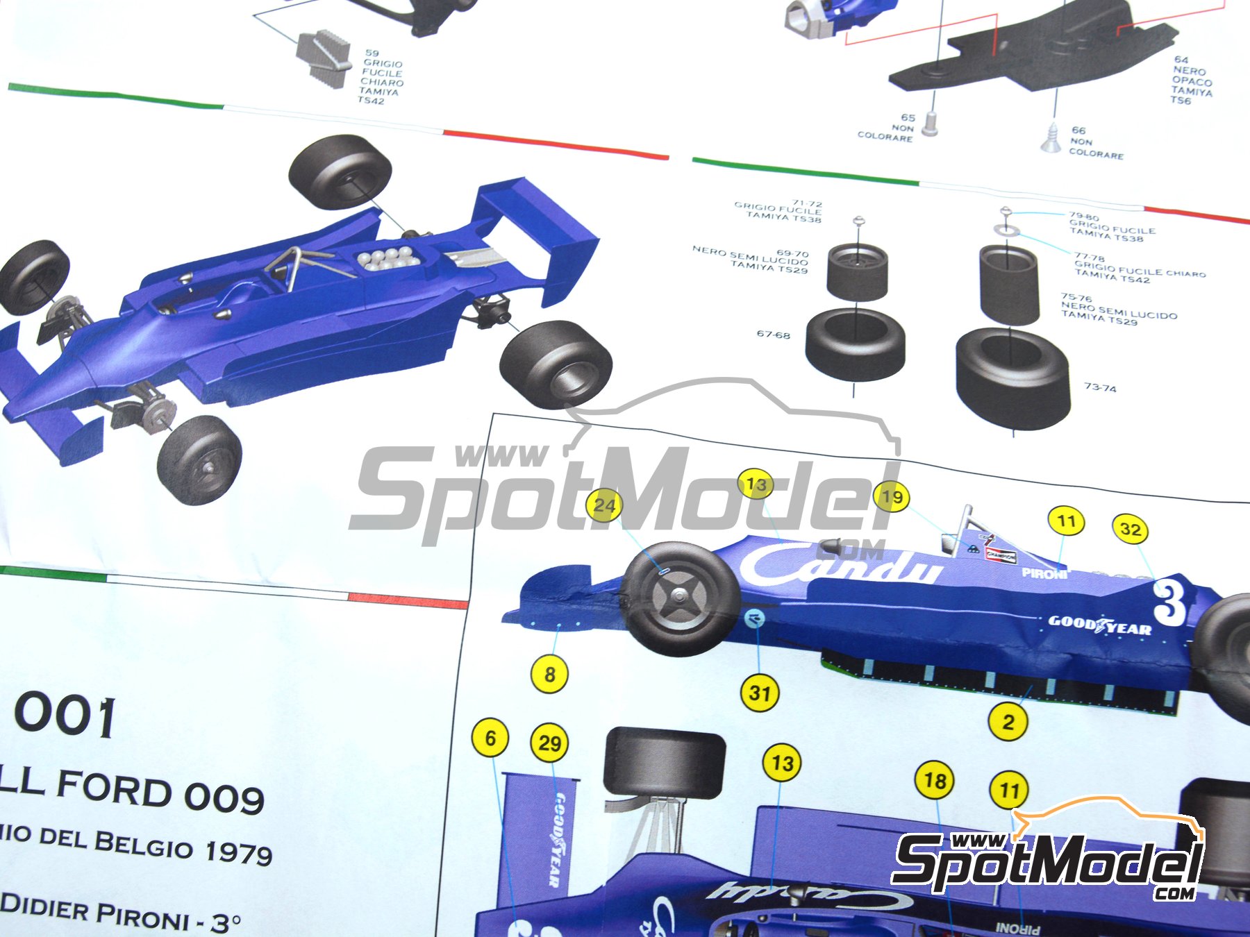 Tameo Kits MTG001: Car scale model kit 1/43 scale - Tyrrell Ford 009 ...