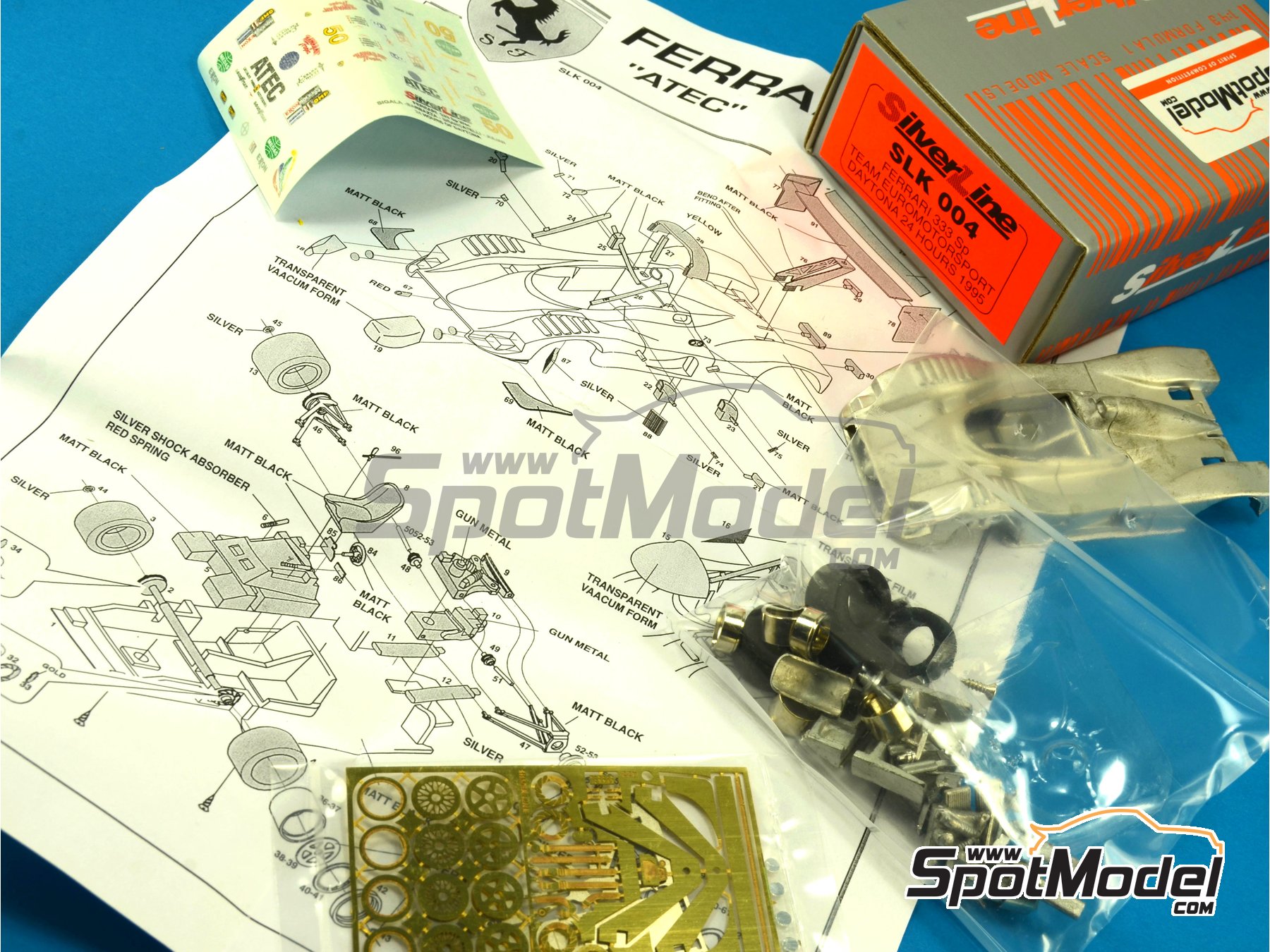 Tameo Kits SLK004: Car scale model kit 1/43 scale - Ferrari 333 SP ...