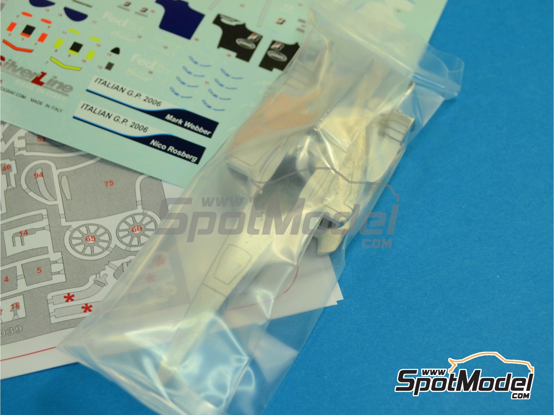 Tameo Kits SLK036: Car scale model kit 1/43 scale - Williams FW28 ...