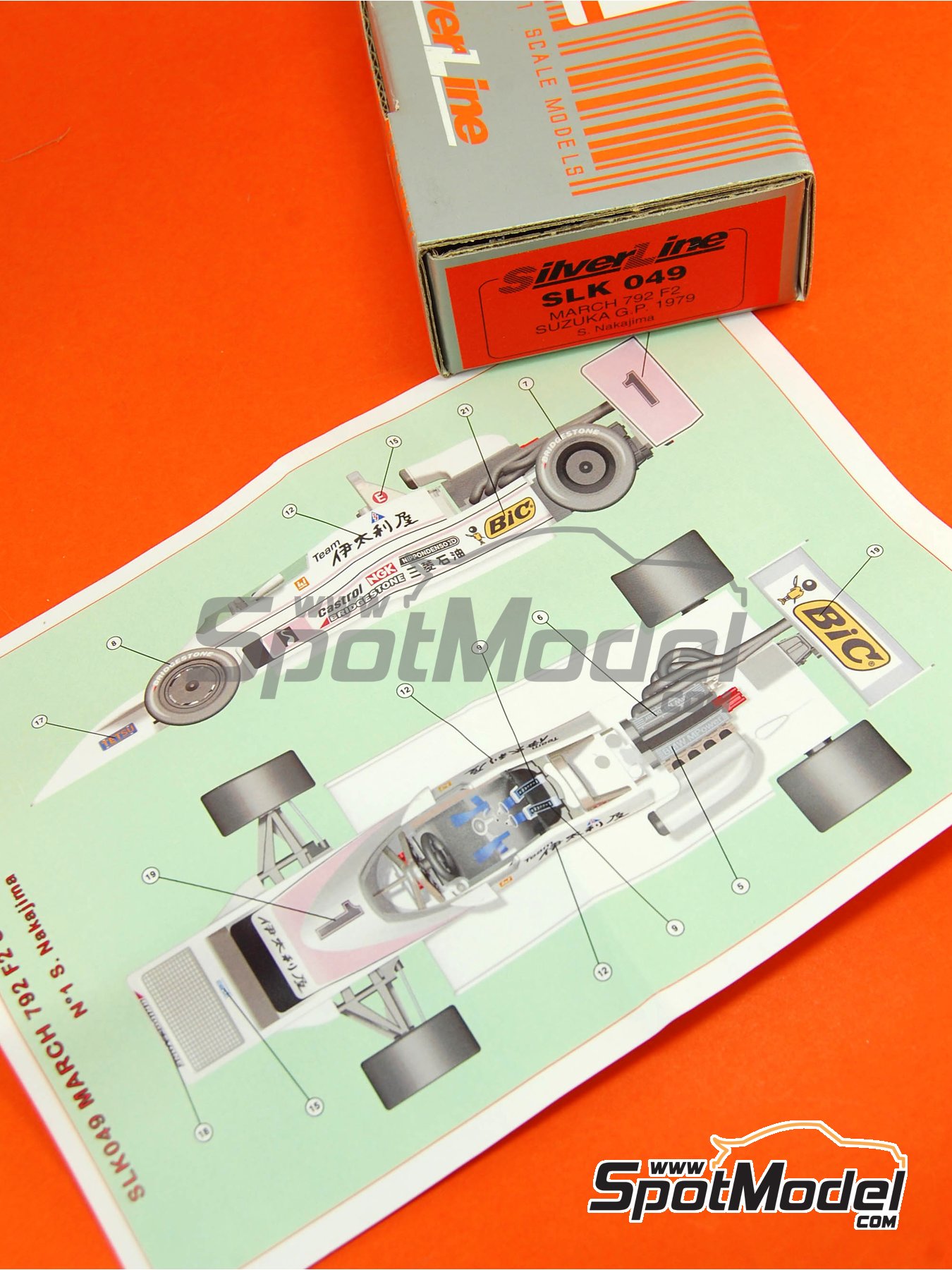 Tameo Kits SLK049: Car scale model kit 1/43 scale - March 792 F2 ...