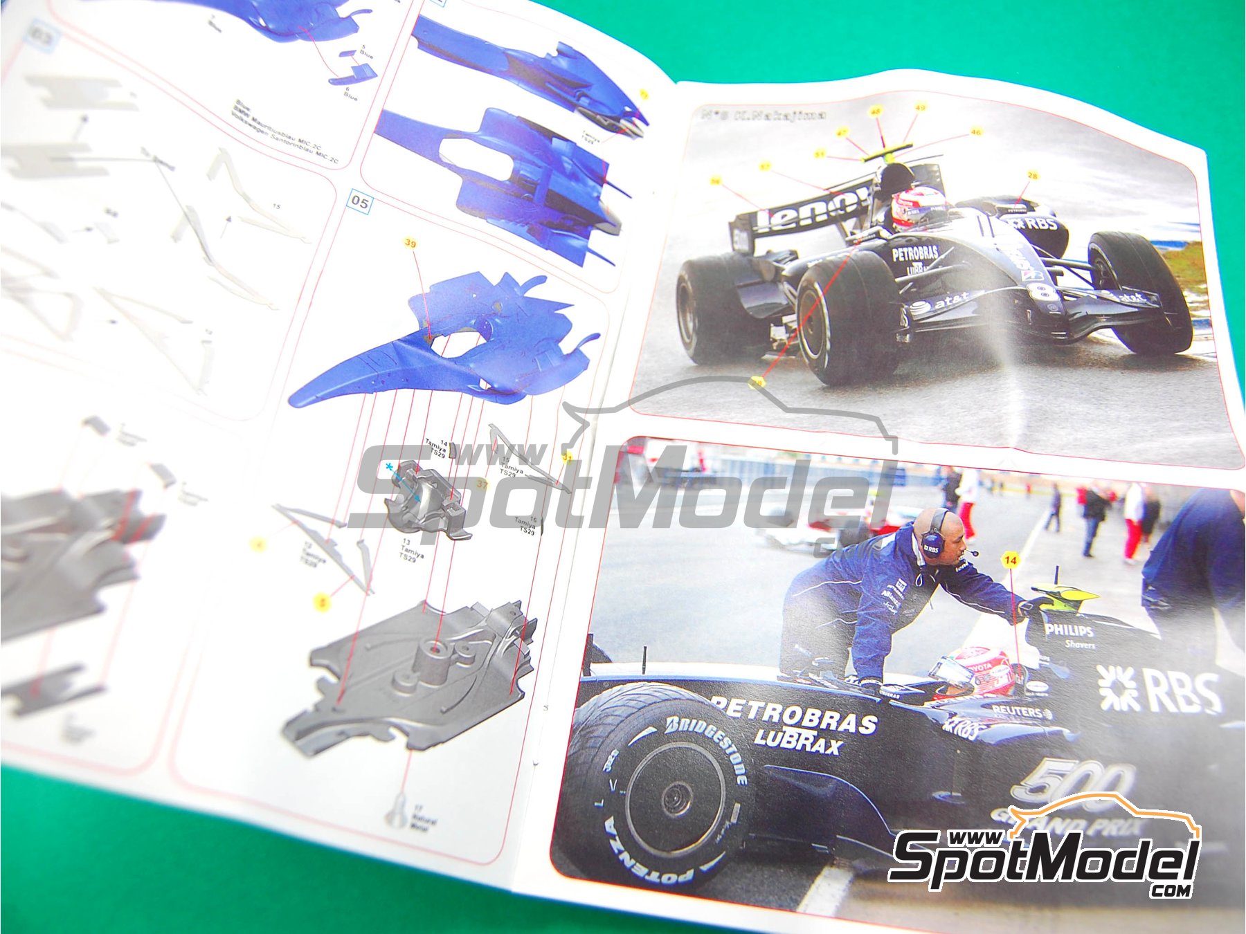 Tameo Kits SLK055: Car scale model kit 1/43 scale - Williams FW29 ...