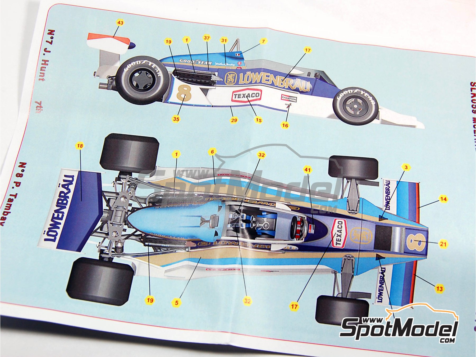 Tameo Kits SLK059: Car scale model kit 1/43 scale - McLaren M26 McLaren ...