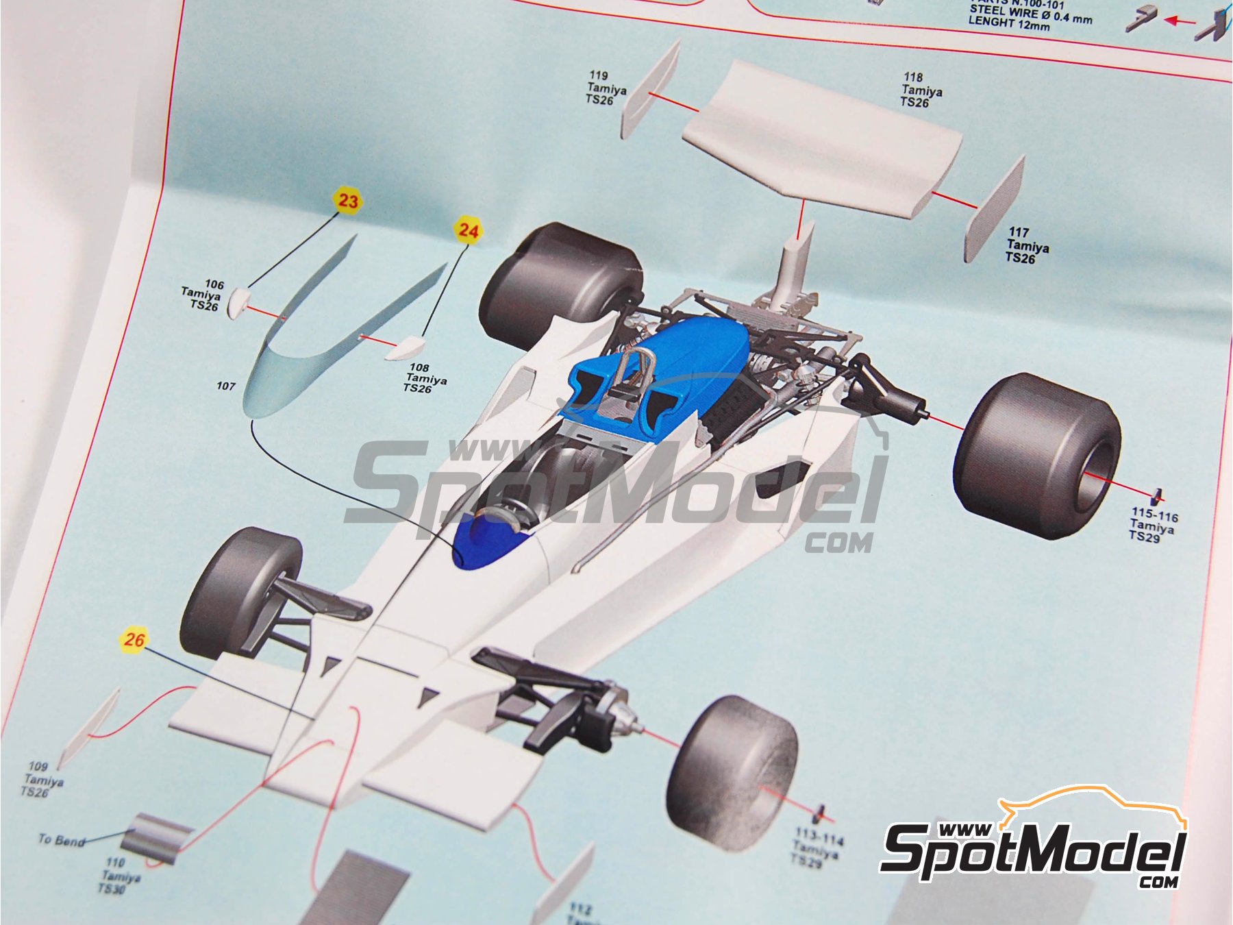 Tameo Kits SLK059: Car scale model kit 1/43 scale - McLaren M26 McLaren ...