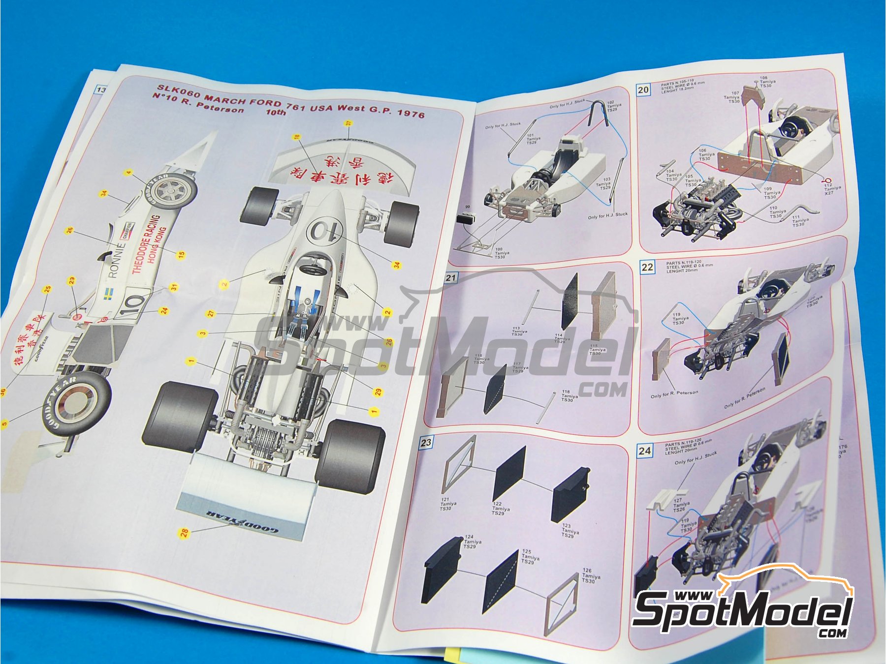 Tameo Kits SLK060: Car scale model kit 1/43 scale - March Ford 761 ...