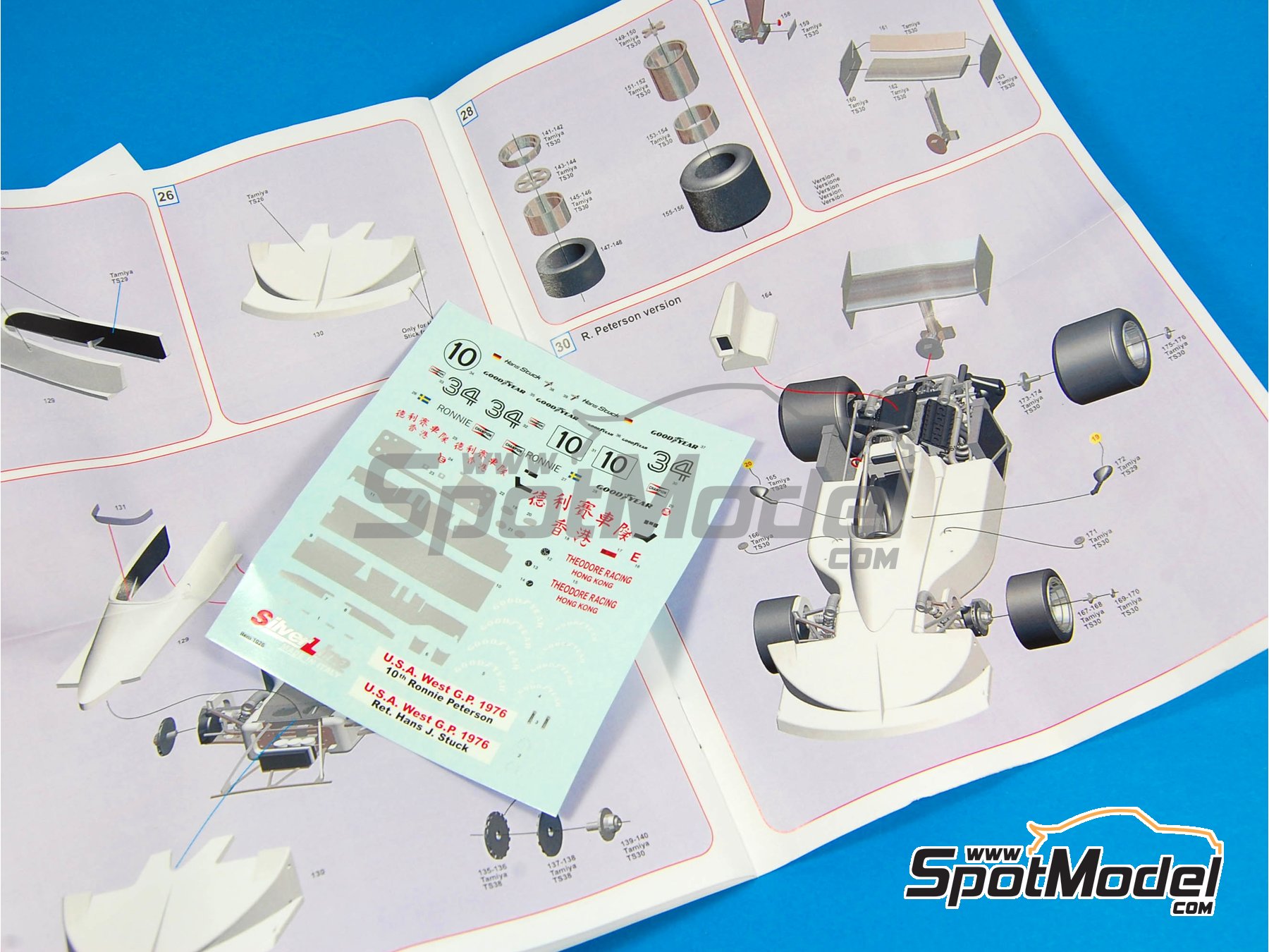 Tameo Kits SLK060: Car scale model kit 1/43 scale - March Ford 761 ...