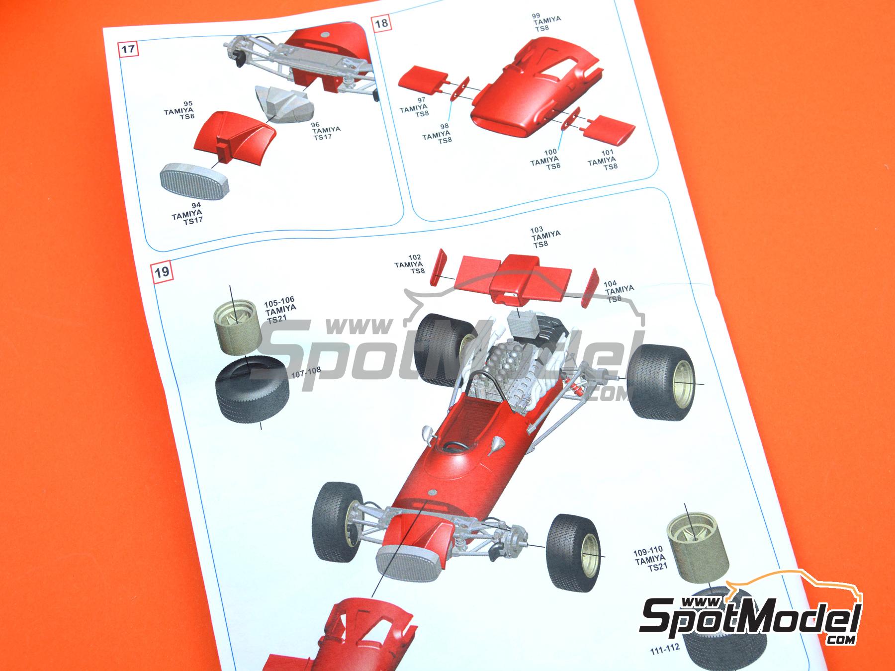 Tameo Kits SLK133: Car scale model kit 1/43 scale - Ferrari 312 F1 ...