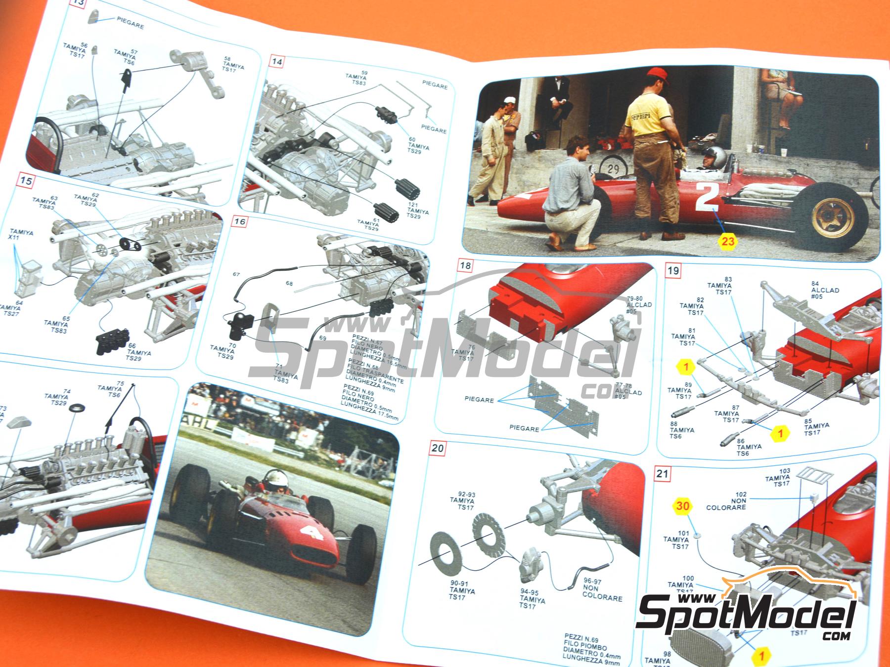 Tameo Kits SLK136: Car scale model kit 1/43 scale - Ferrari 312 F1 ...