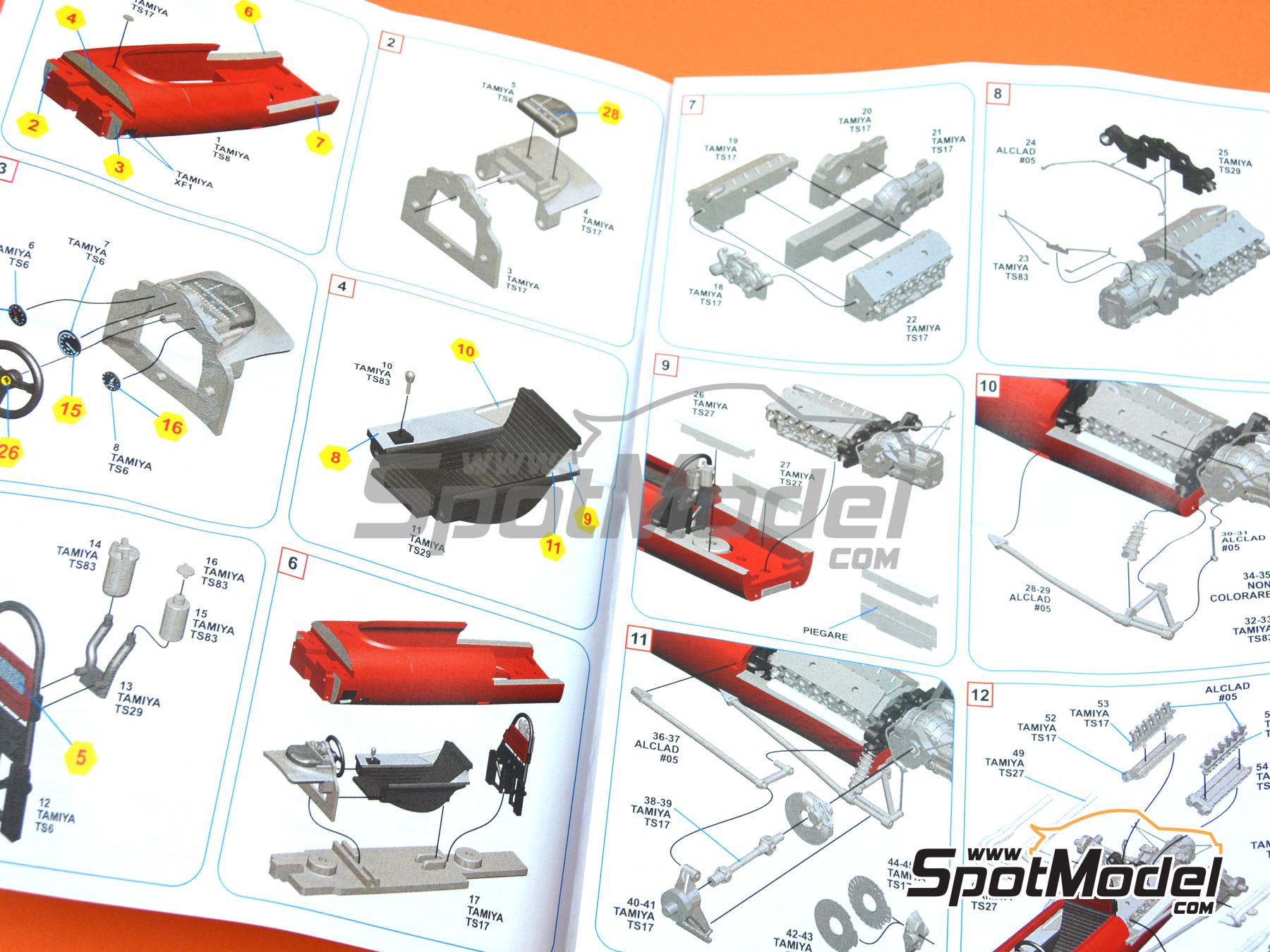 Tameo Kits SLK136: Car scale model kit 1/43 scale - Ferrari 312 F1 ...