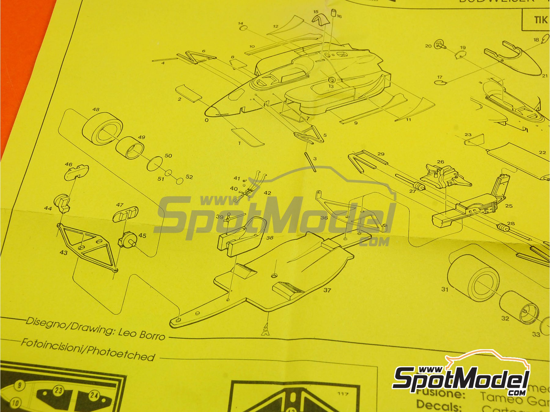 Tameo Kits TIK003: Car scale model kit 1/43 scale - Lola Judd T88 ...