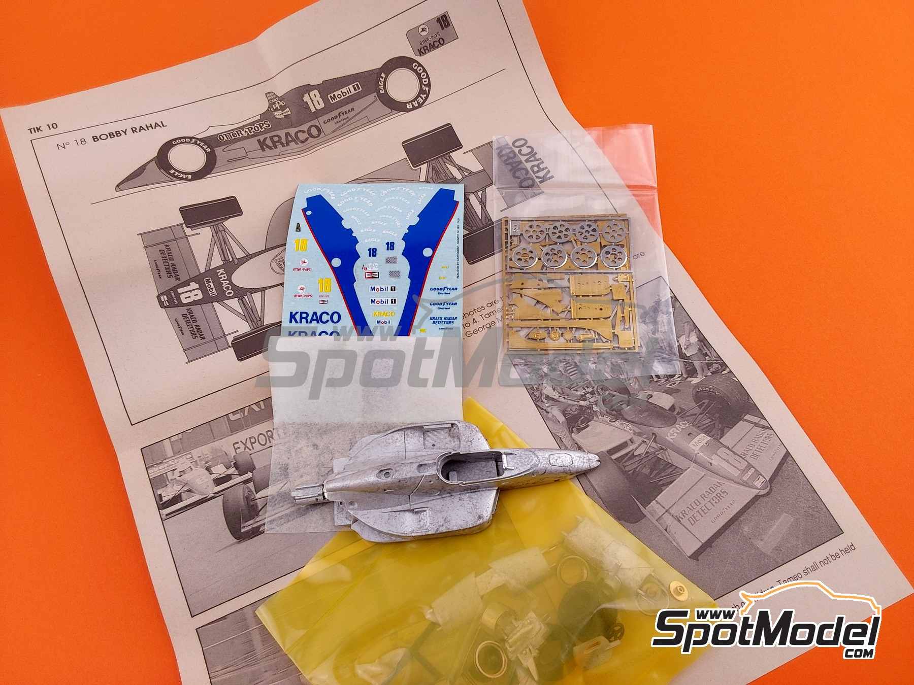 Tameo Kits TIK010: Car scale model kit 1/43 scale - Lola Cosworth T89 ...