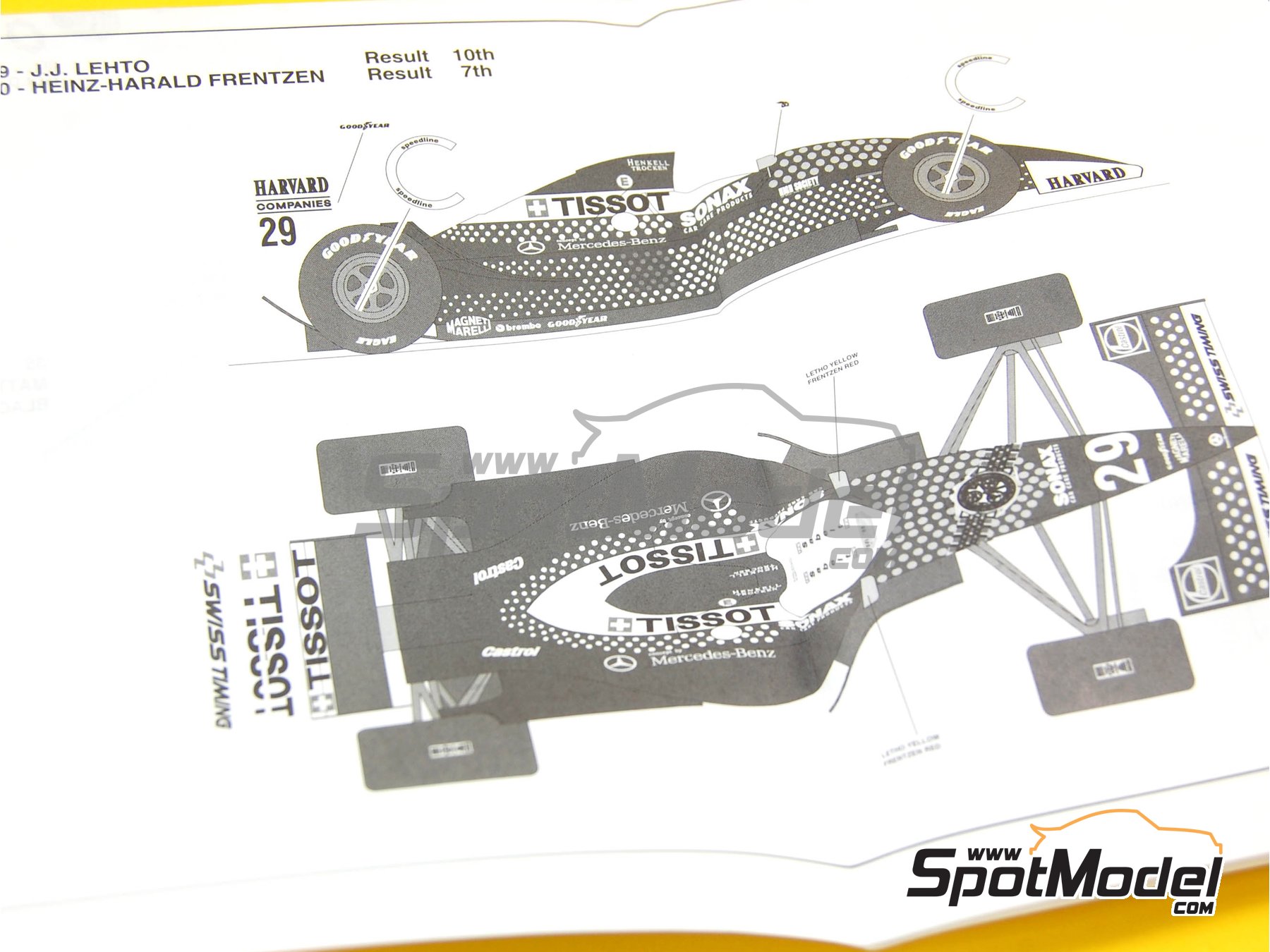 Tameo Kits TMK182: Car scale model kit 1/43 scale - Sauber Mercedes C13 ...