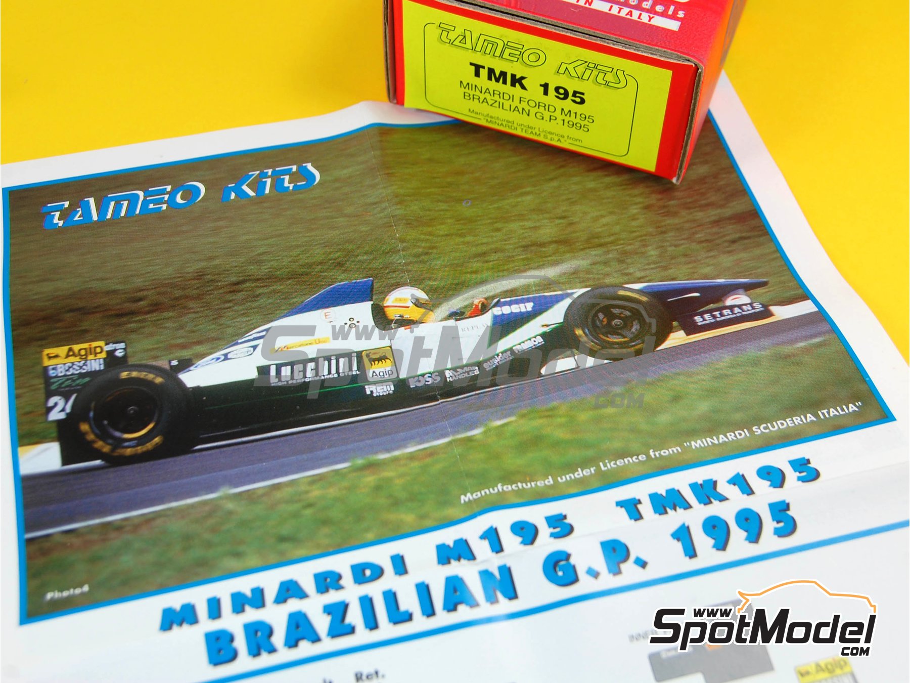 Tameo Kits TMK195: Car scale model kit 1/43 scale - Minardi Ford M195 ...