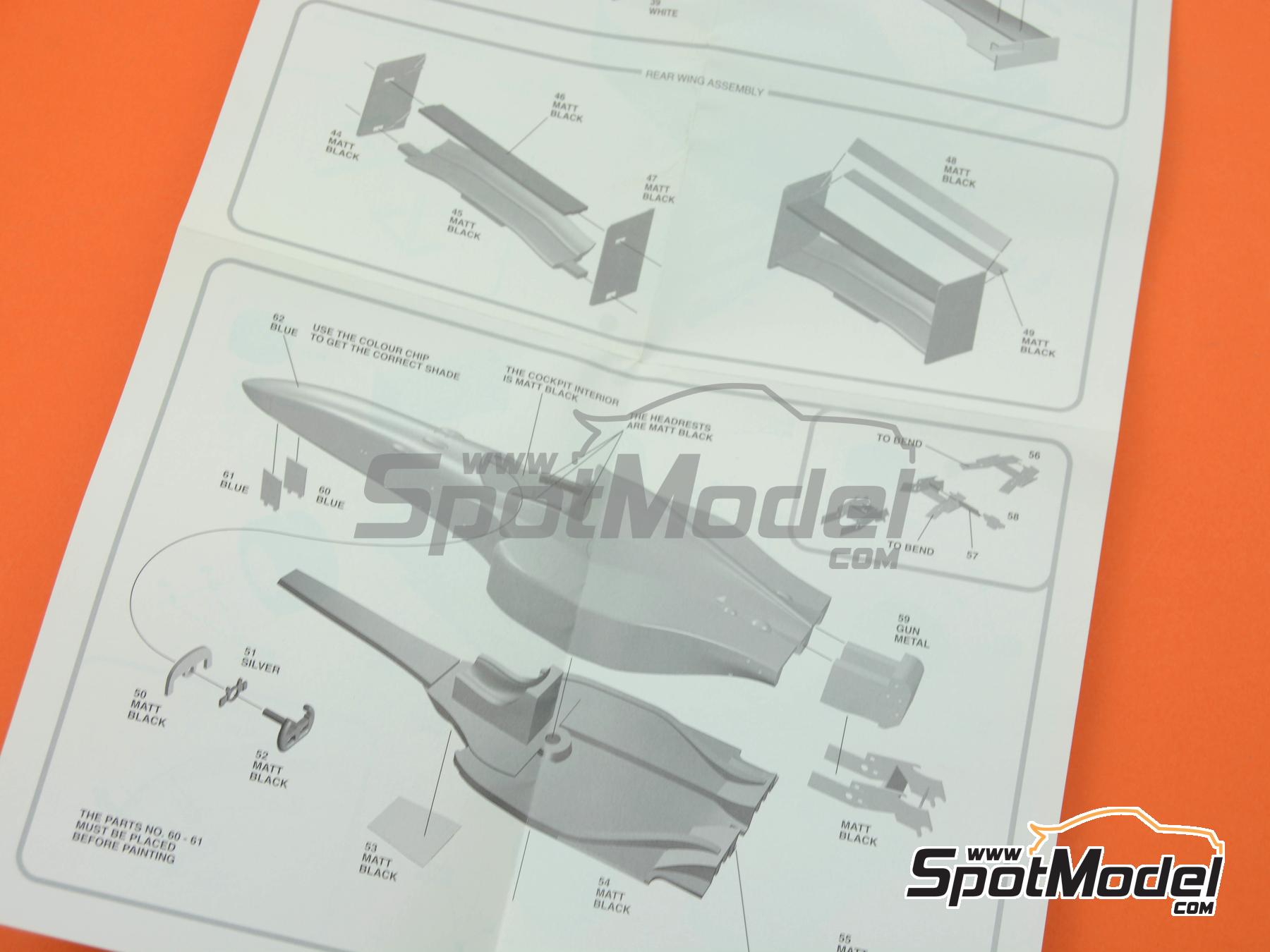 Tameo Kits TMK204: Car scale model kit 1/43 scale - Sauber Ford C14 ...